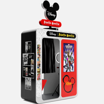 Disney Park Photo Booth with Camera Stand - 3D Model by Birdfix