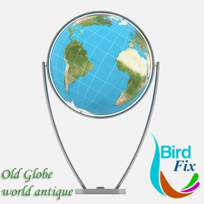 Globe Earth World Map - 3D Model by Birdfix