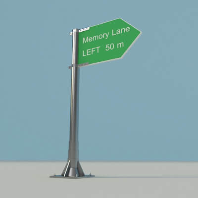 Highway Sign Board - 3D Model by Birdfix