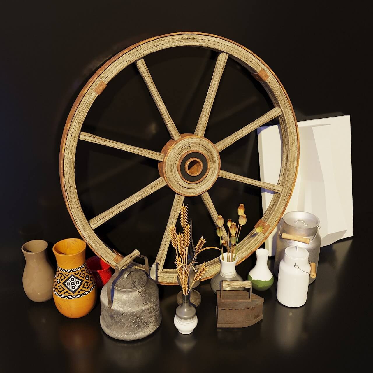 Artist Studio Still Life Set 190 05 - 3D Model by Bishop-HSV