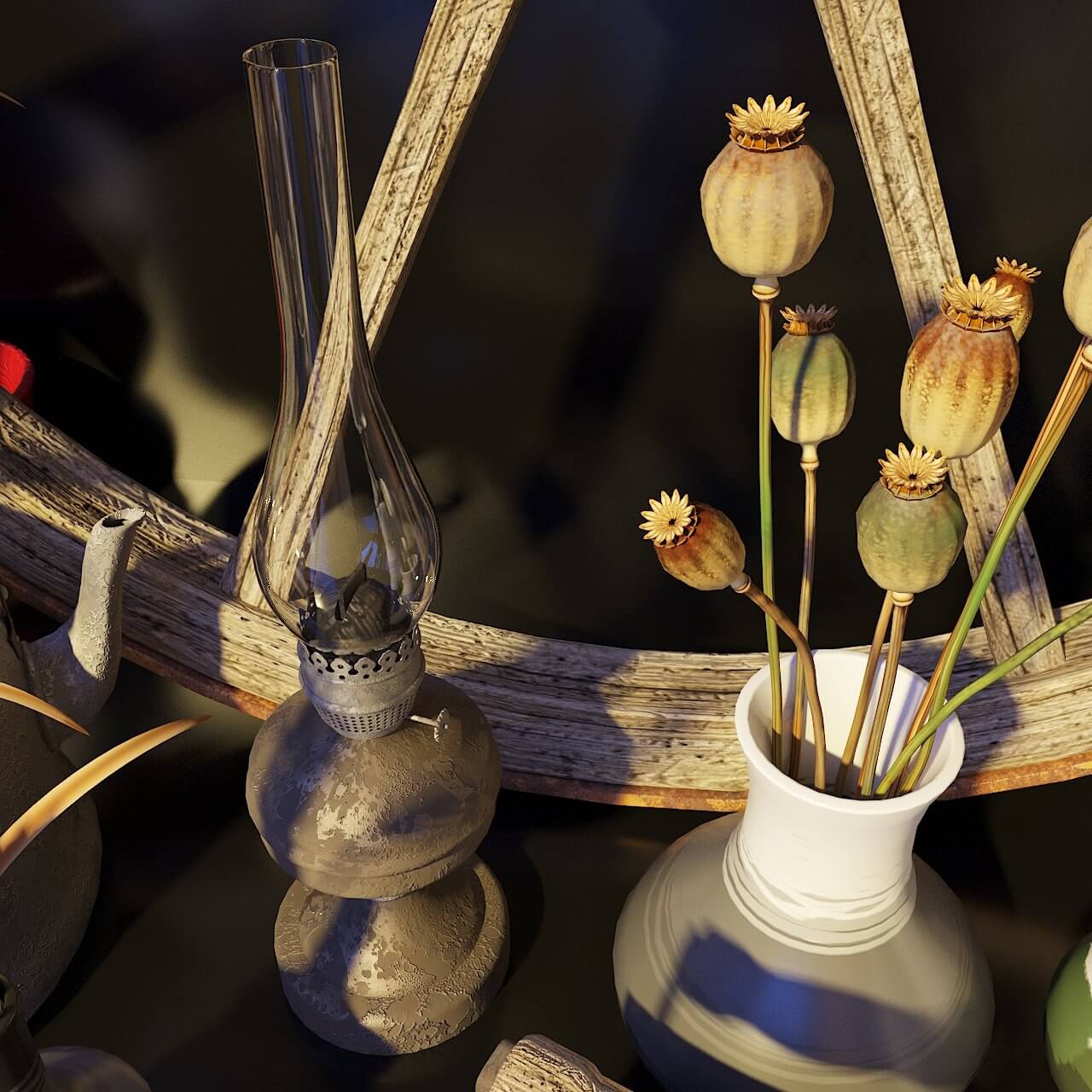 Artist Studio Still Life Set 190 05 - 3D Model by Bishop-HSV