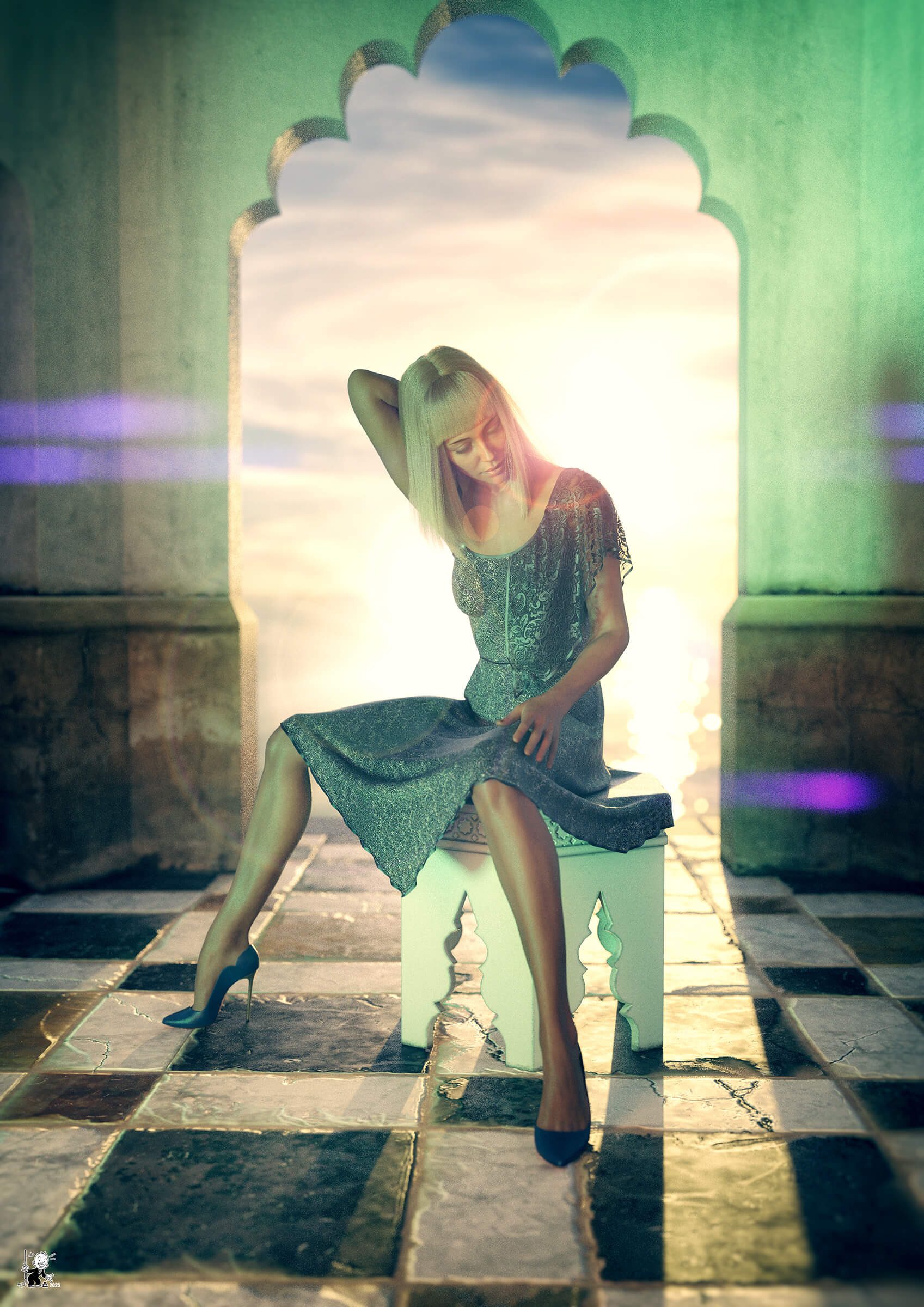 Backlighting 3D Render, Digital Art by bisonravi