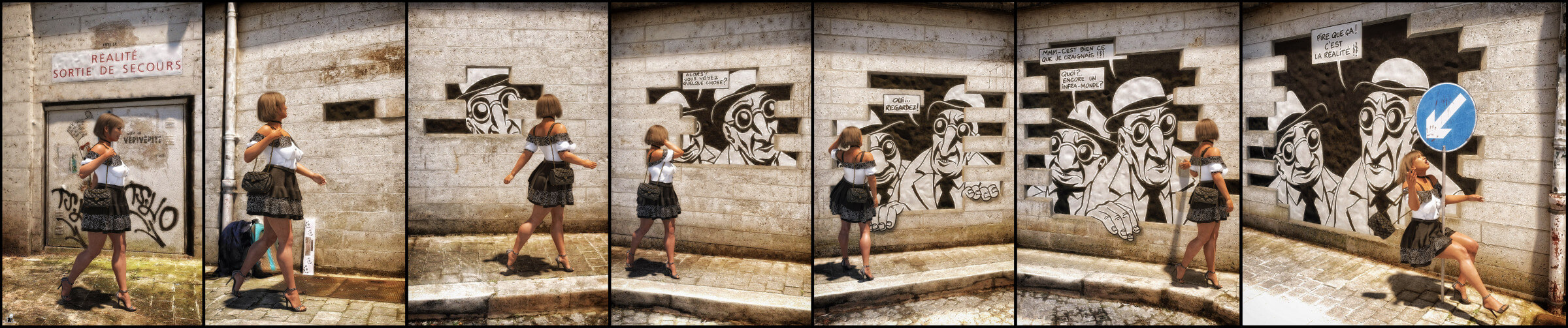 Comic strip 3D Render, Digital Art by bisonravi