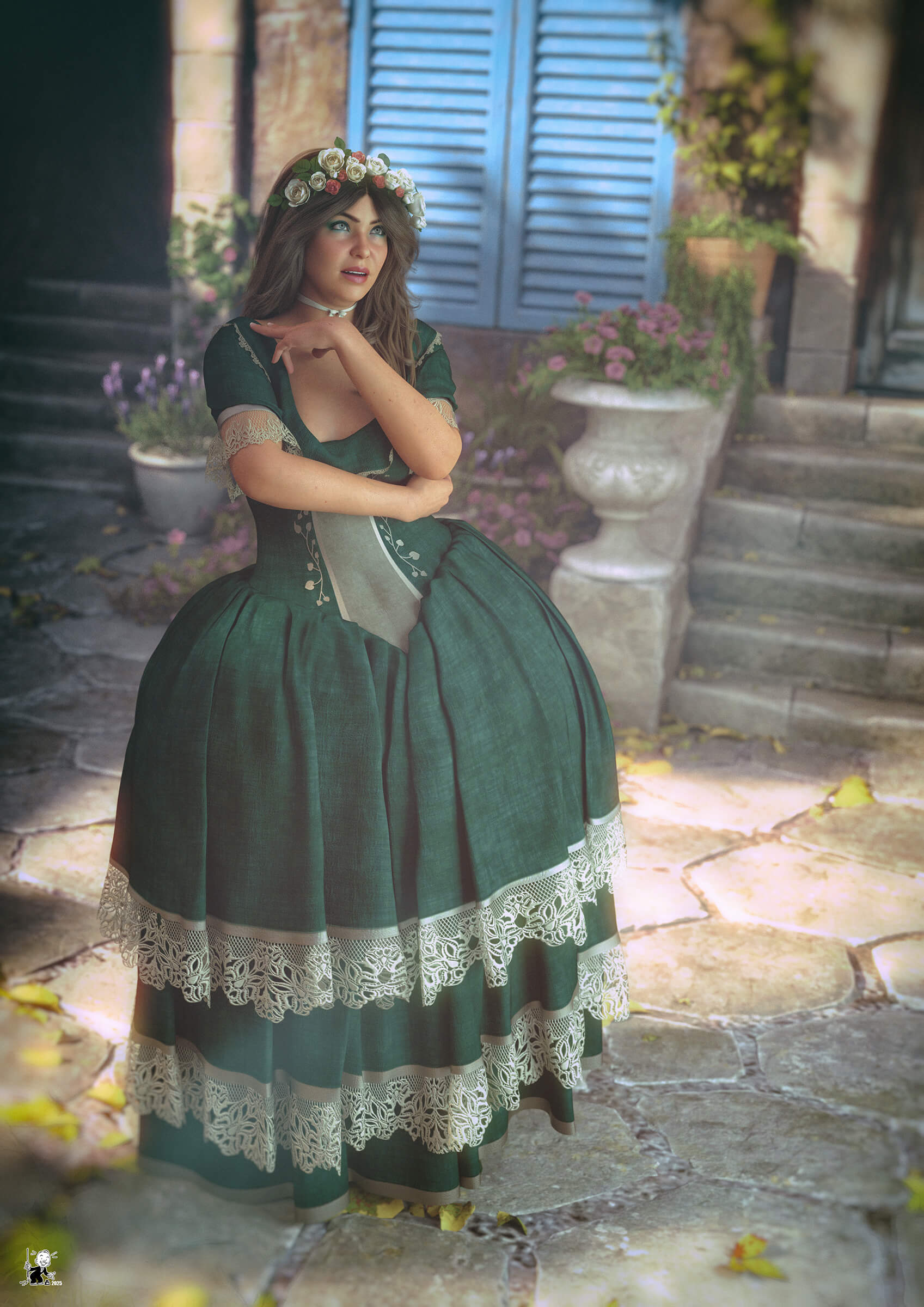 Cybil 3D Render, Digital Art by bisonravi