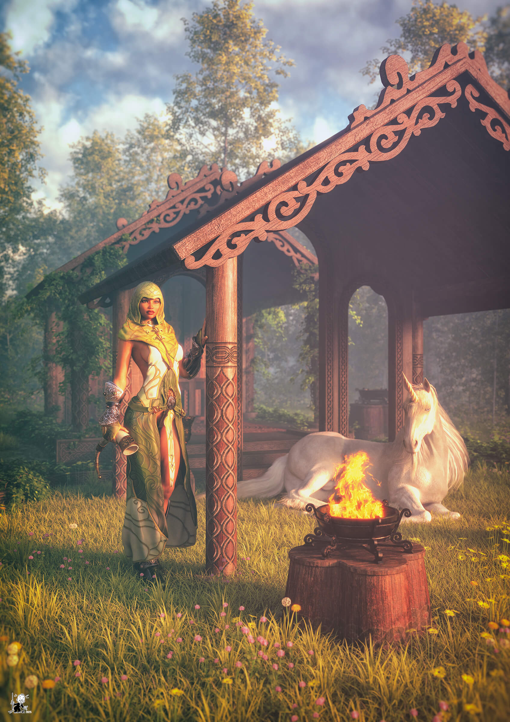 Essence of Fantasy 3D Render, Digital Art by bisonravi
