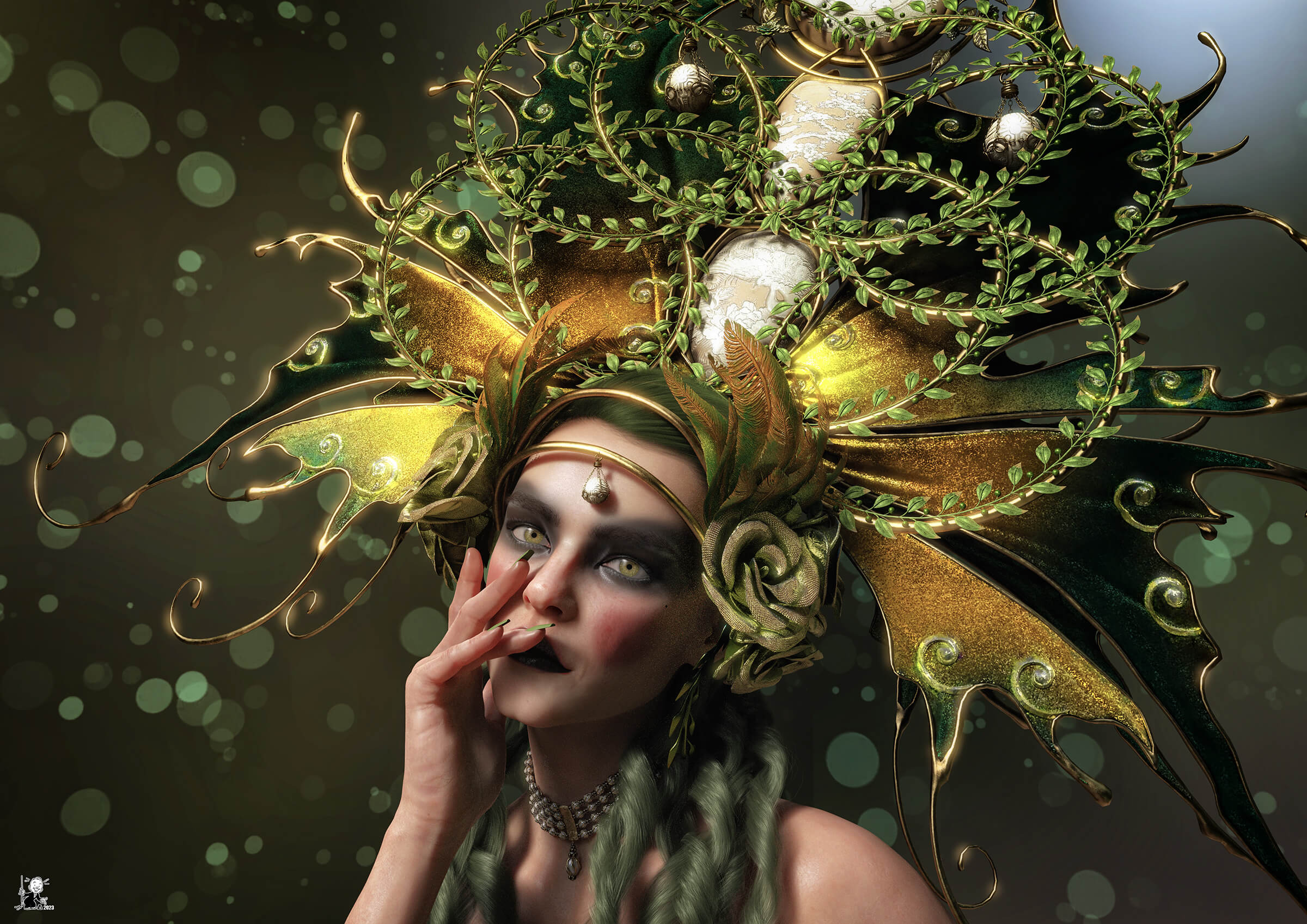 Extravagant Pandora 3D Render, Digital Art by bisonravi