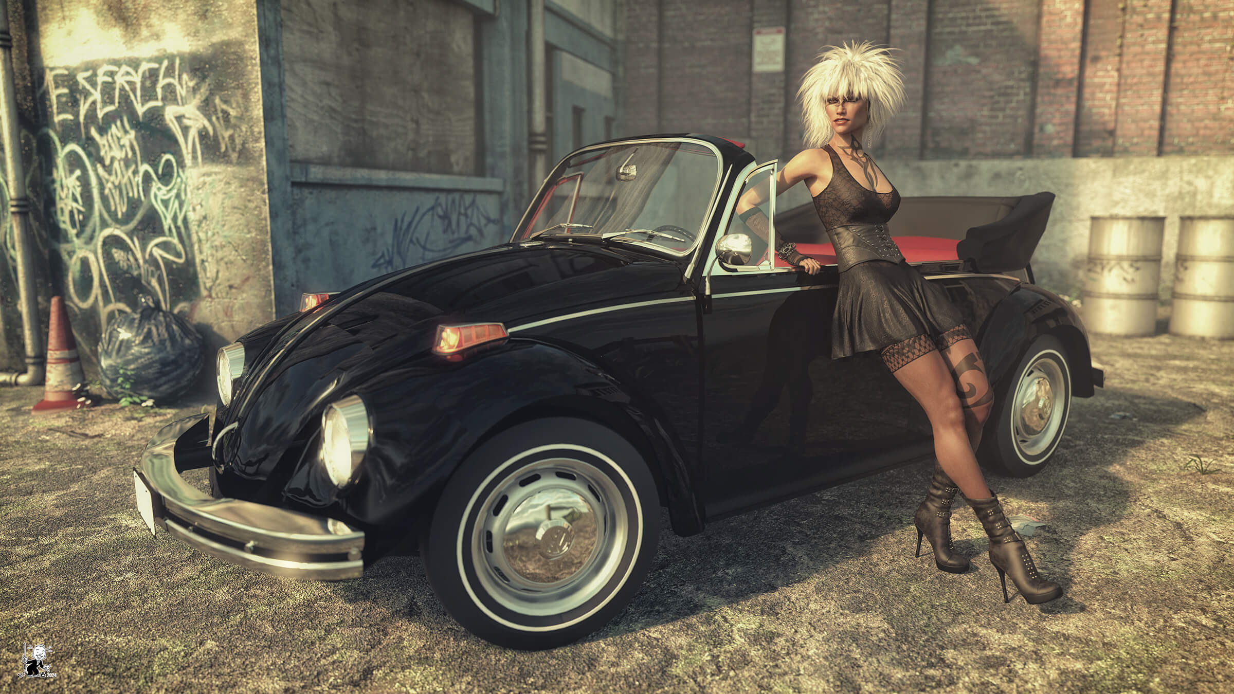 Gothic Beetle 3D Render, Digital Art by bisonravi