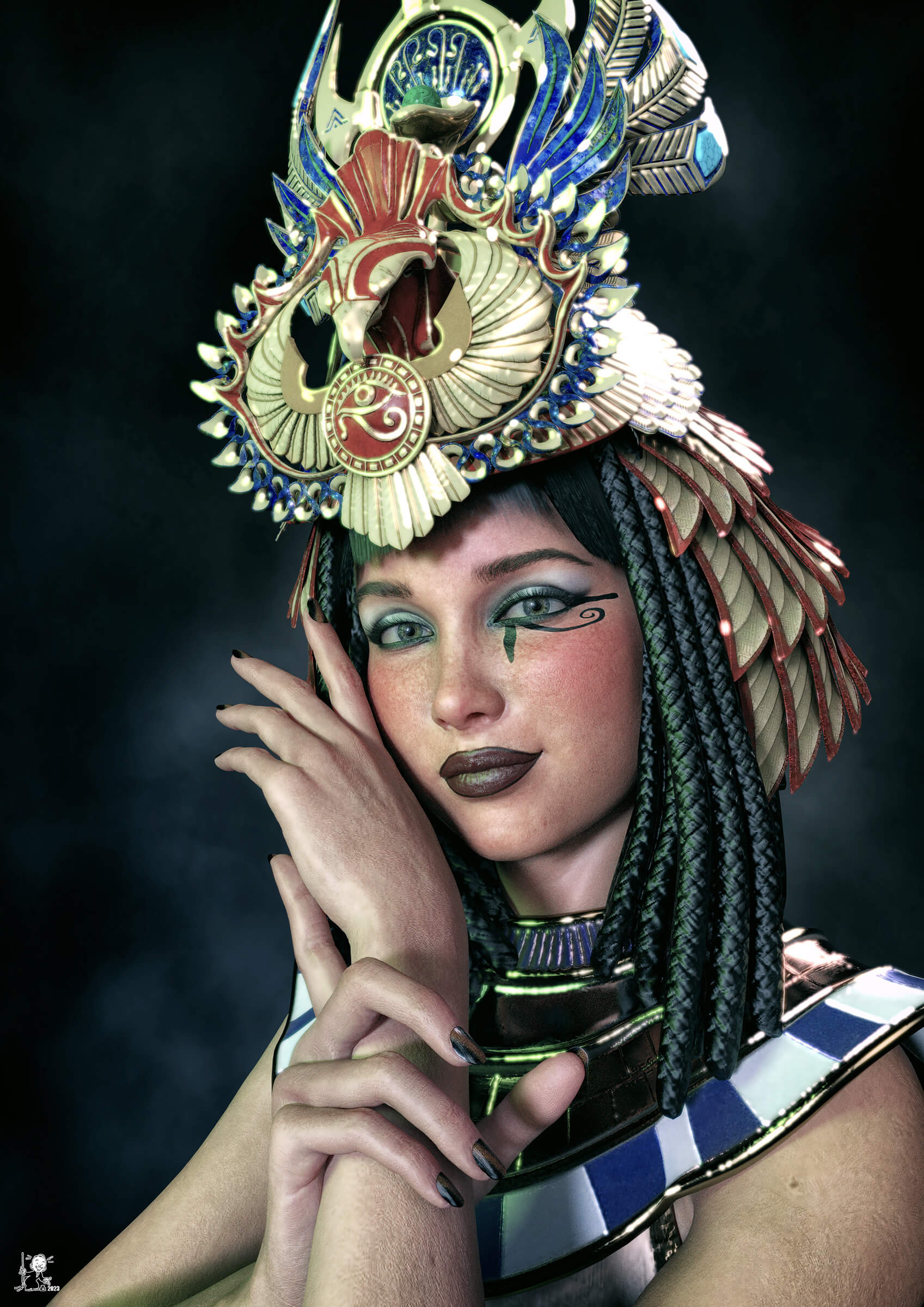 Madison's pharaoh cosplay 3D Render | RenderHub Gallery