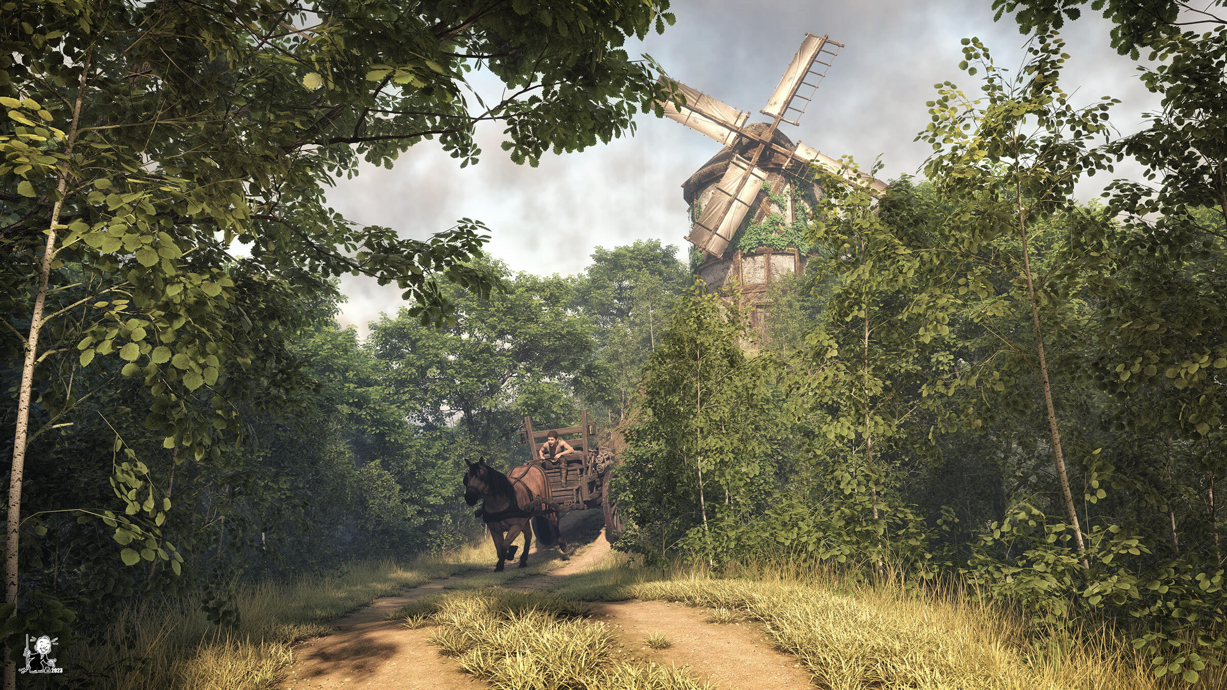 Medieval delivery service 3D Render, Digital Art by bisonravi