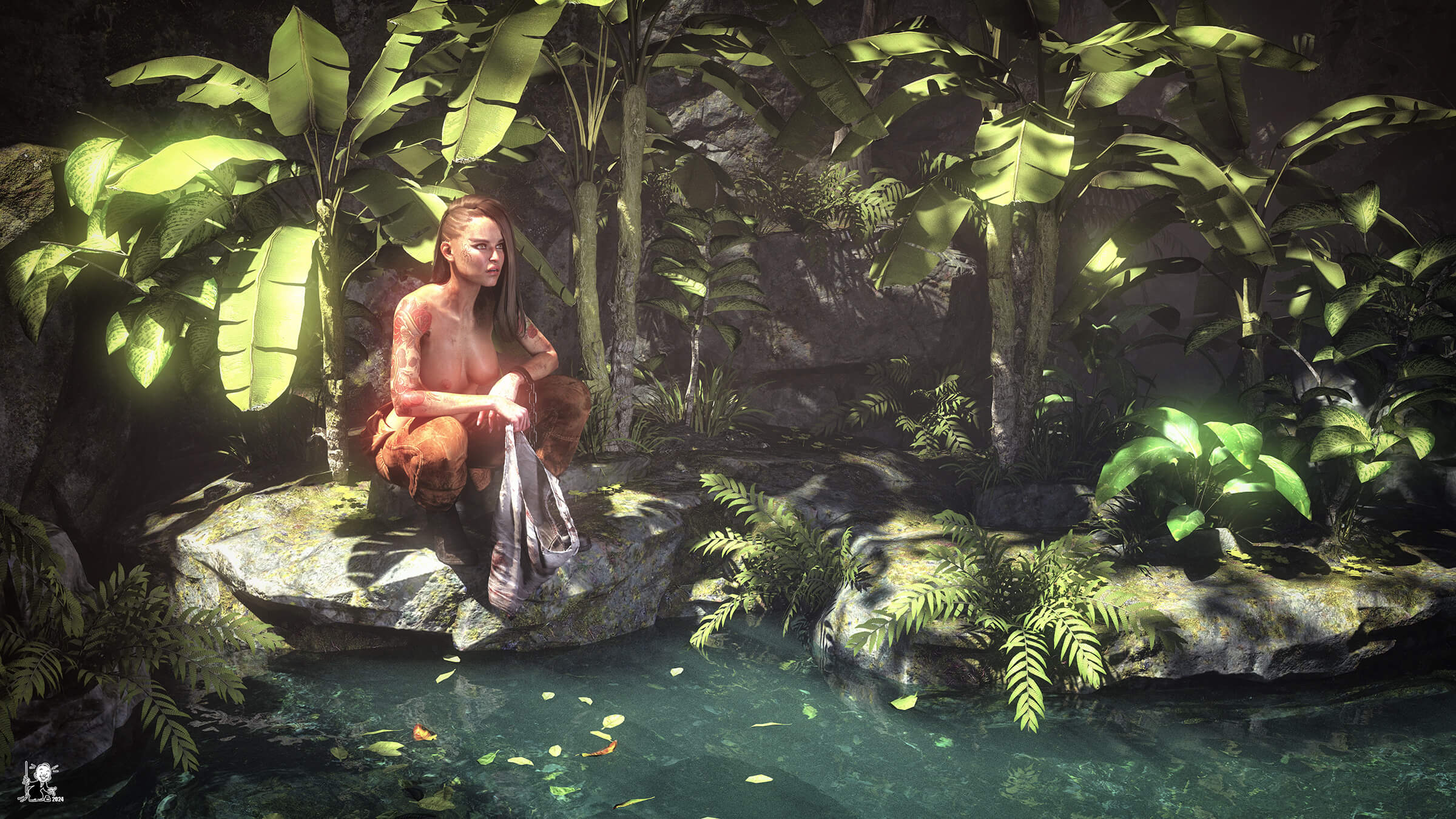 On the run 3D Render, Digital Art by bisonravi