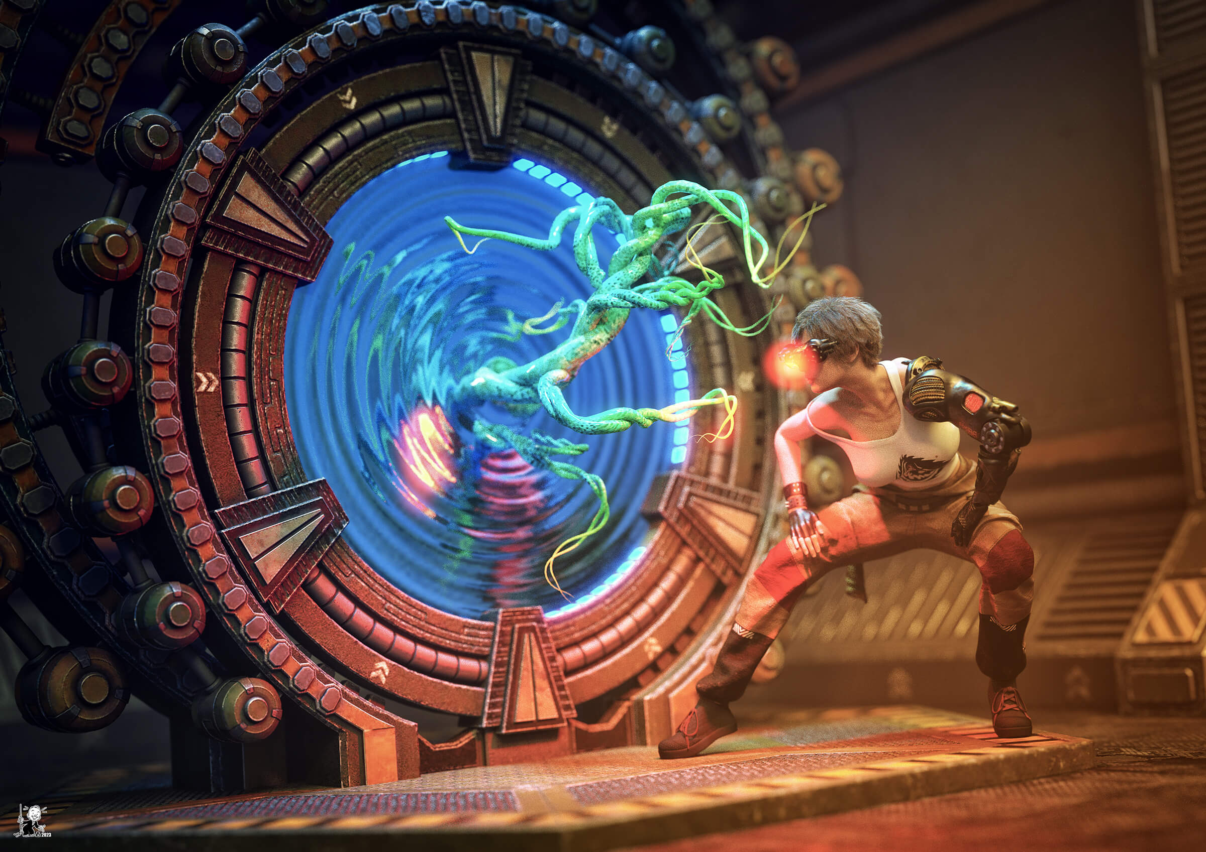 Outerworld gateway 3D Render, Digital Art by bisonravi