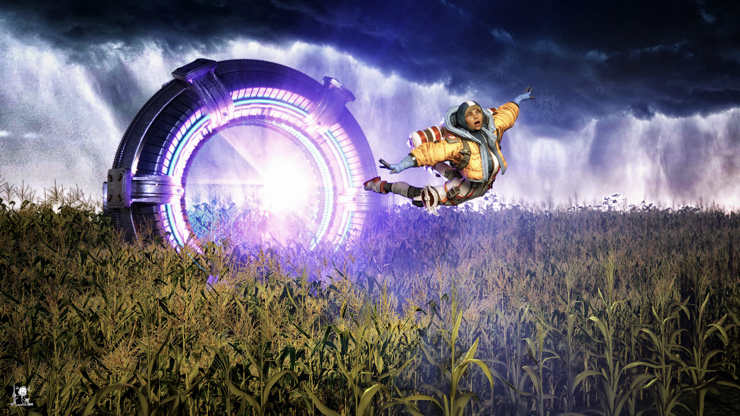 Space time journey I & II 3D Render, Digital Art by bisonravi