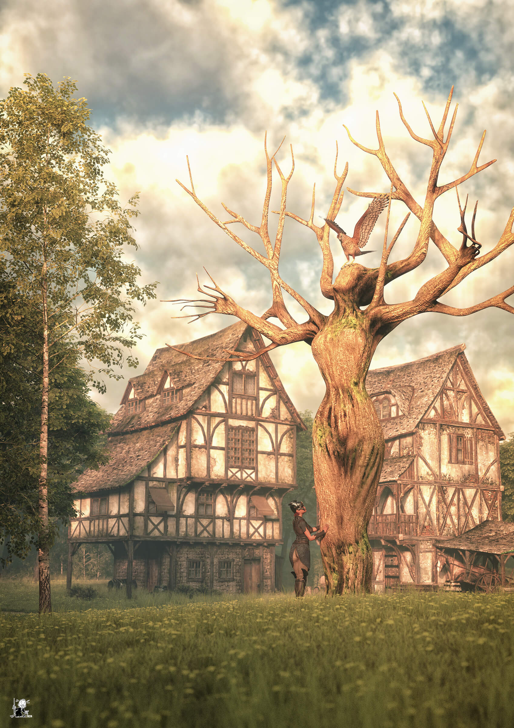 The dryad 3D Render, Digital Art by bisonravi