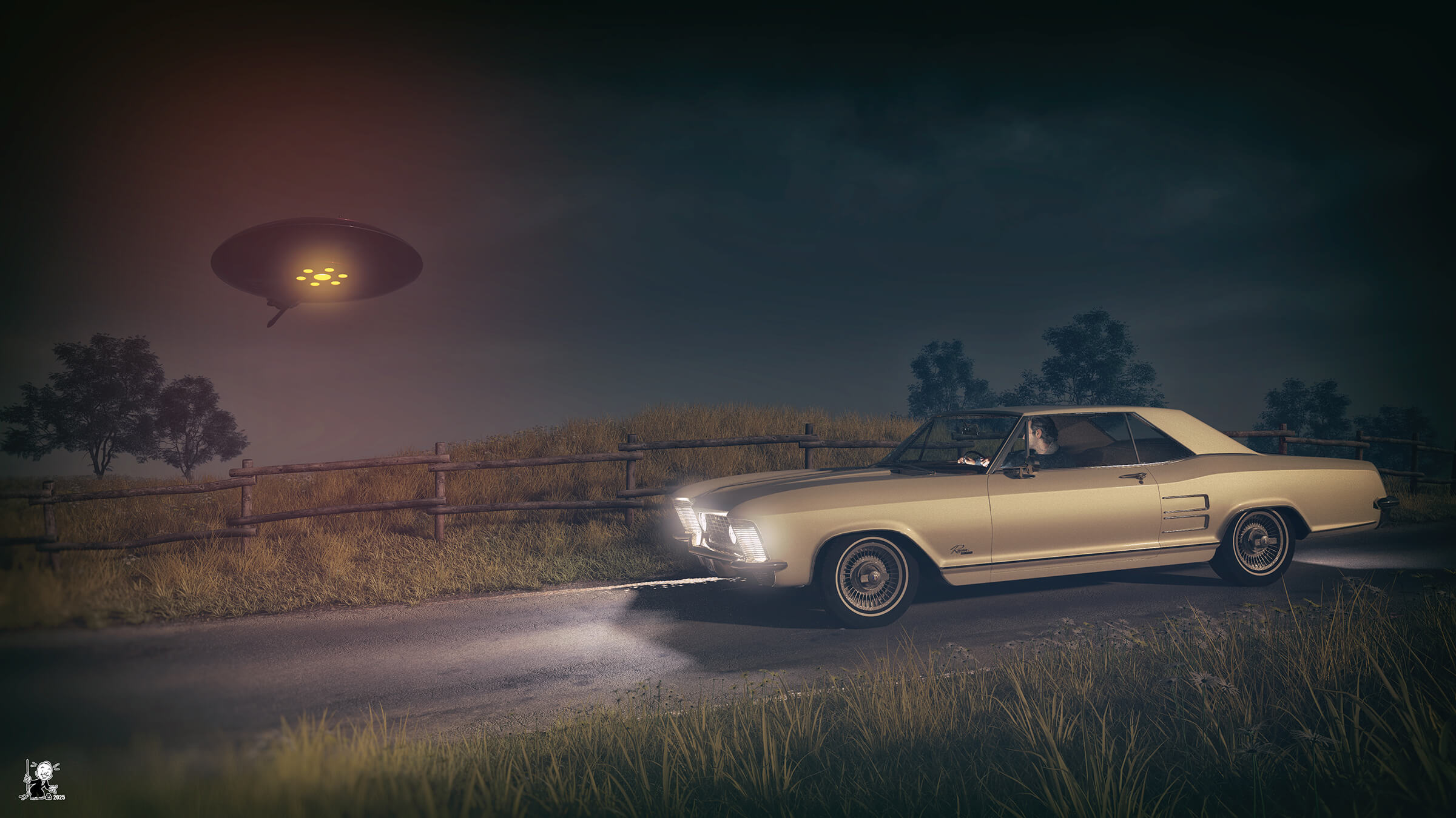 The Invaders 3D Render, Digital Art by bisonravi