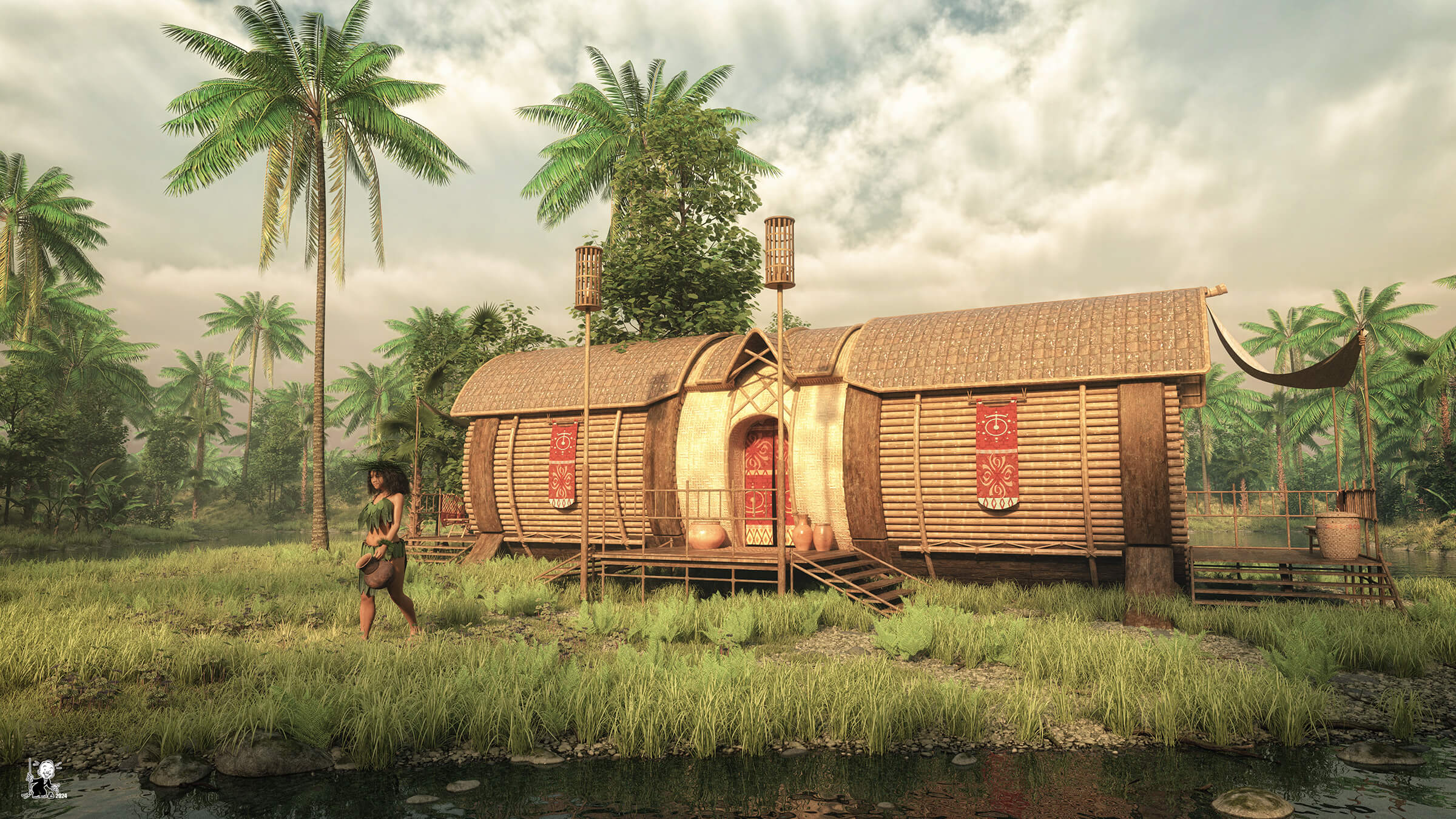 Tropical fantasy 3D Render, Digital Art by bisonravi