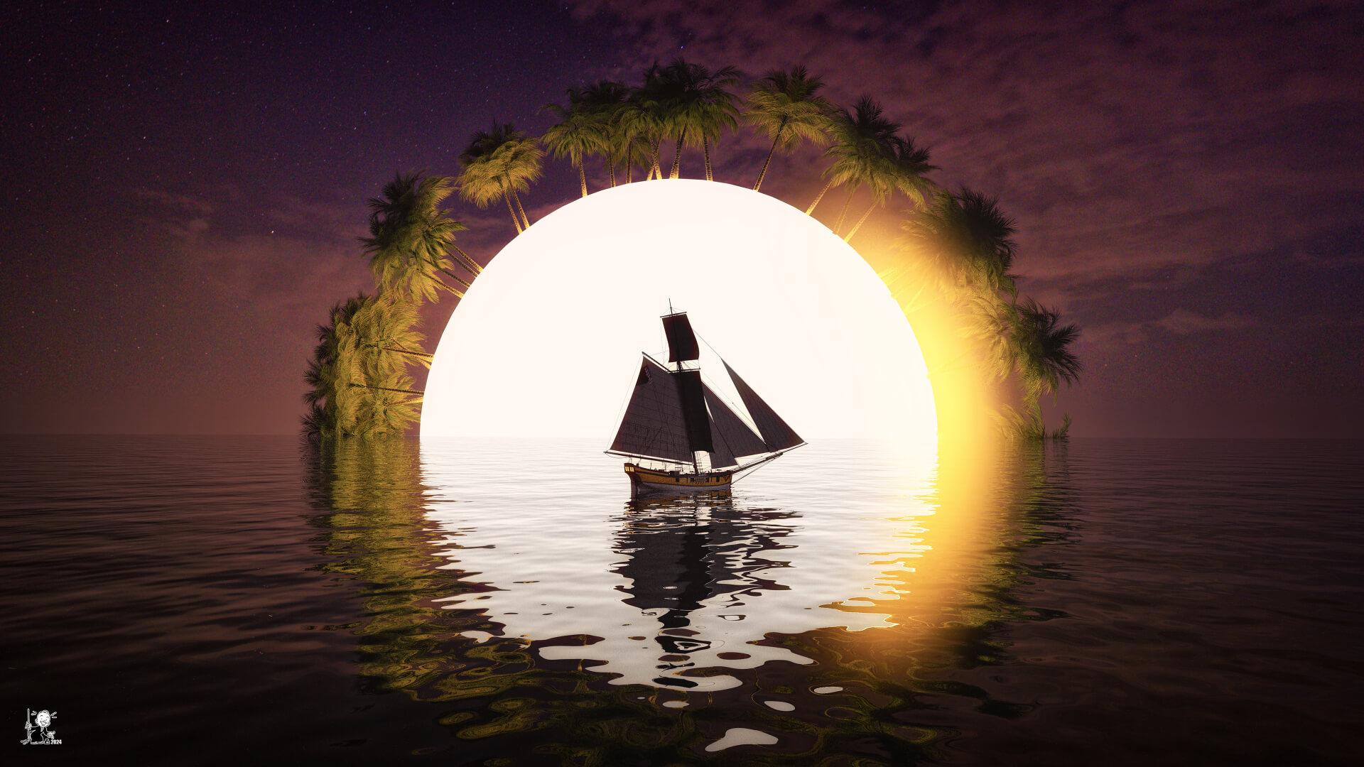 Mirage Island by bisonravi | RenderHub Wallpapers