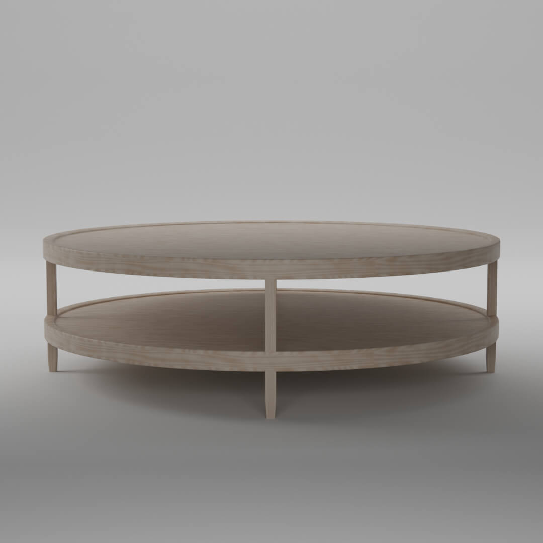 Orbit Round Coffee Table Series - Dual-Tone Circular Design 3D Model by ...