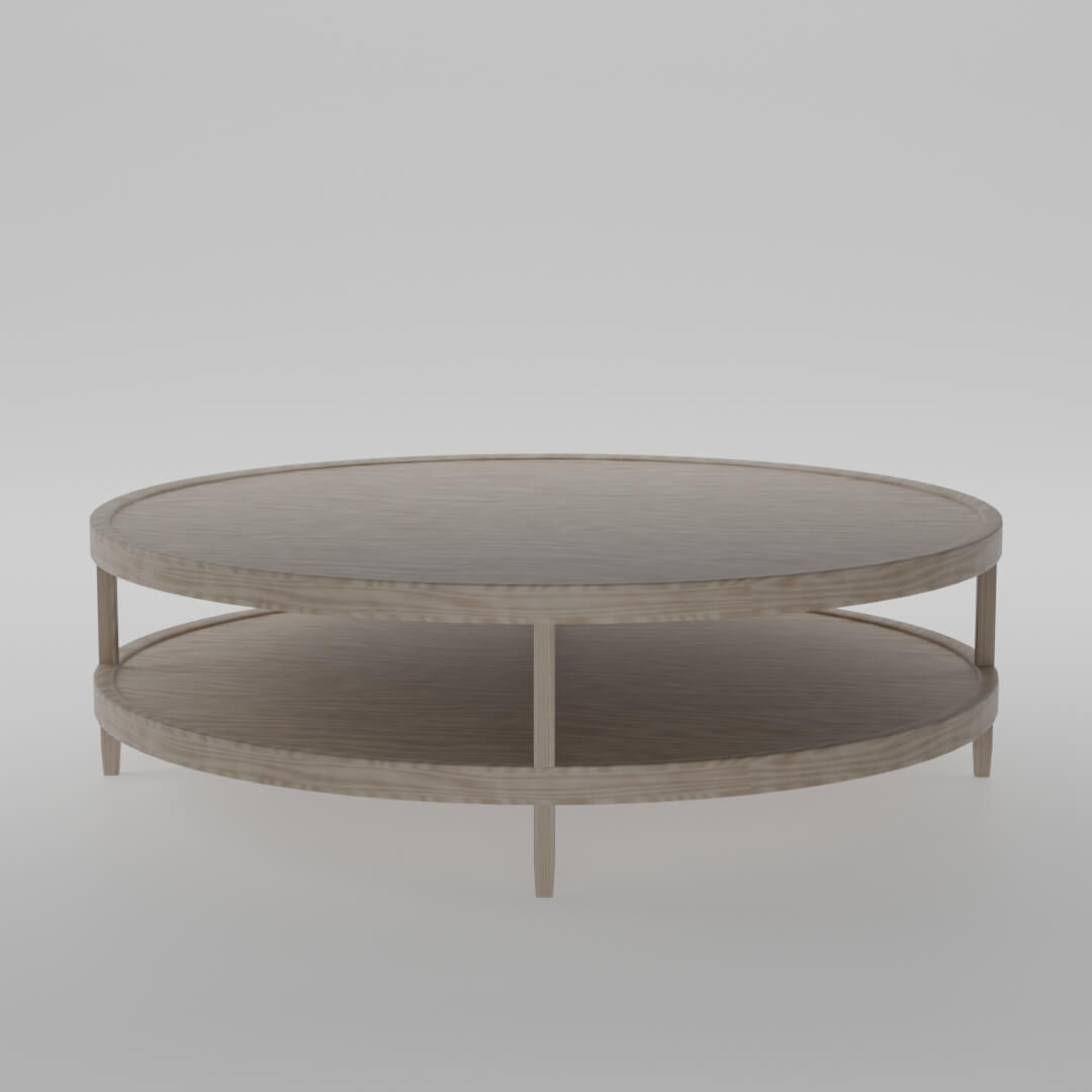 Orbit Round Coffee Table Series - Dual-Tone Circular Design 3D Model by ...