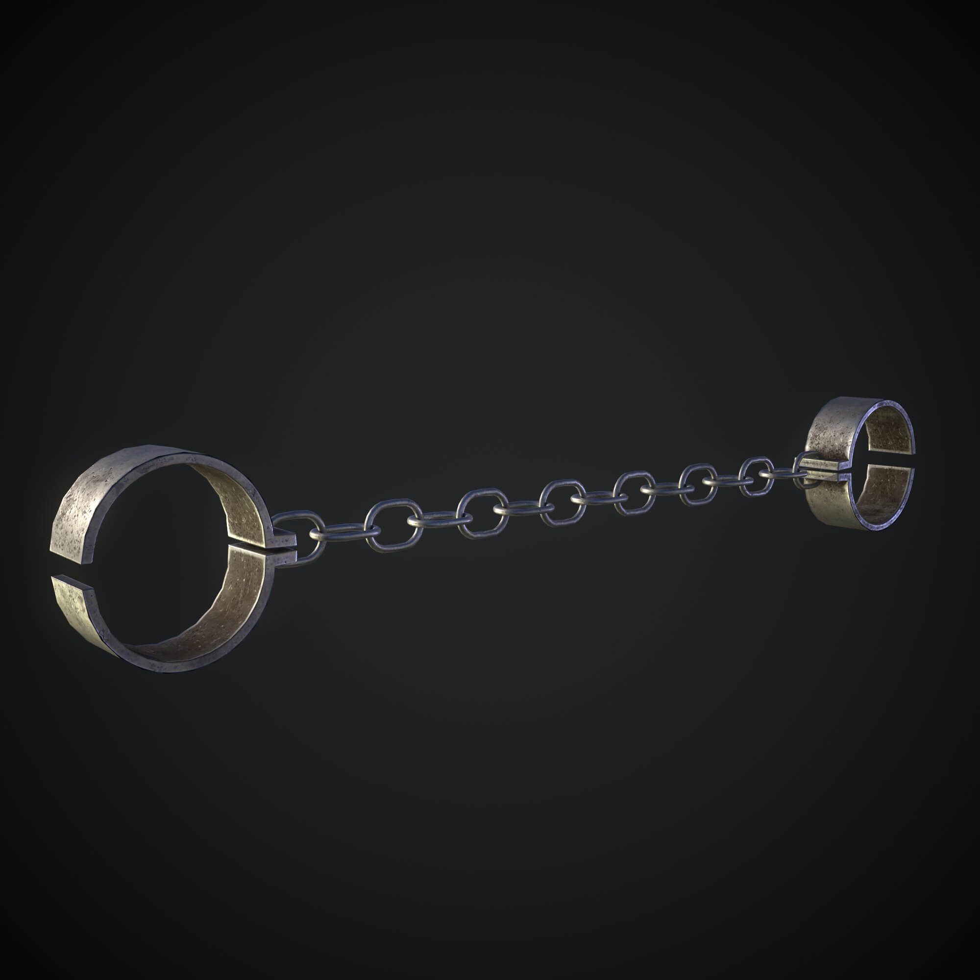 Medieval Handcuffs - 3D Model by Black_Coffee