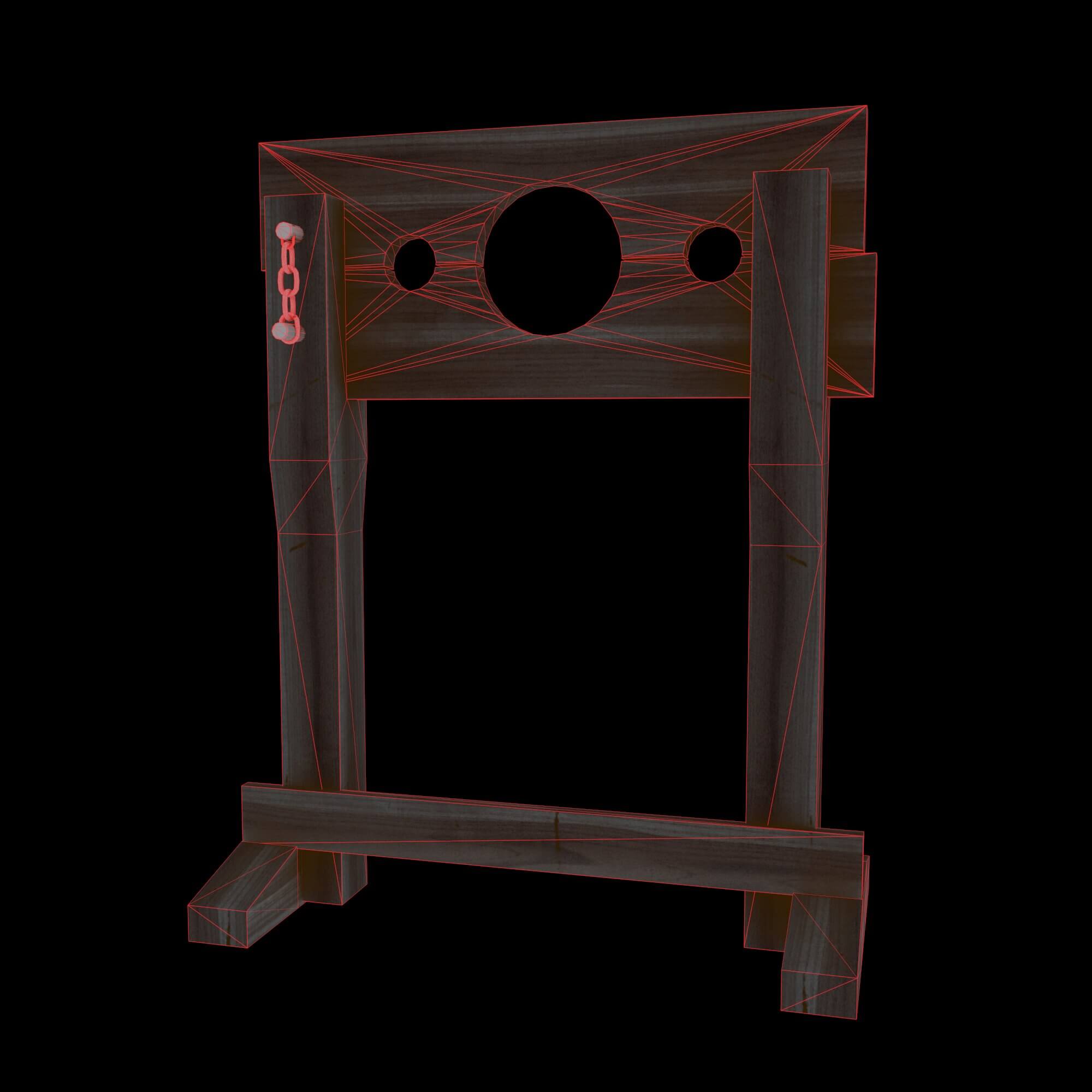 Medieval Wooden Pillory - 3D Model by Black_Coffee