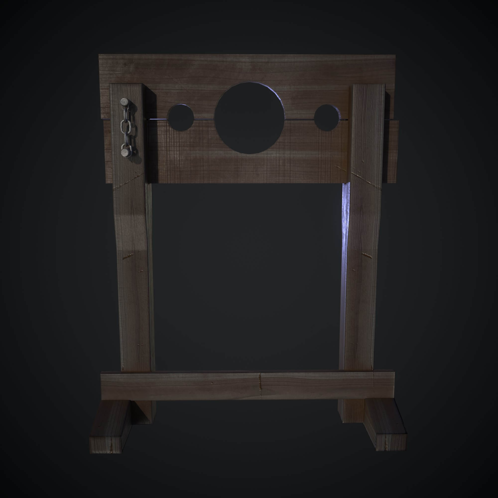 Medieval Wooden Pillory - 3D Model by Black_Coffee