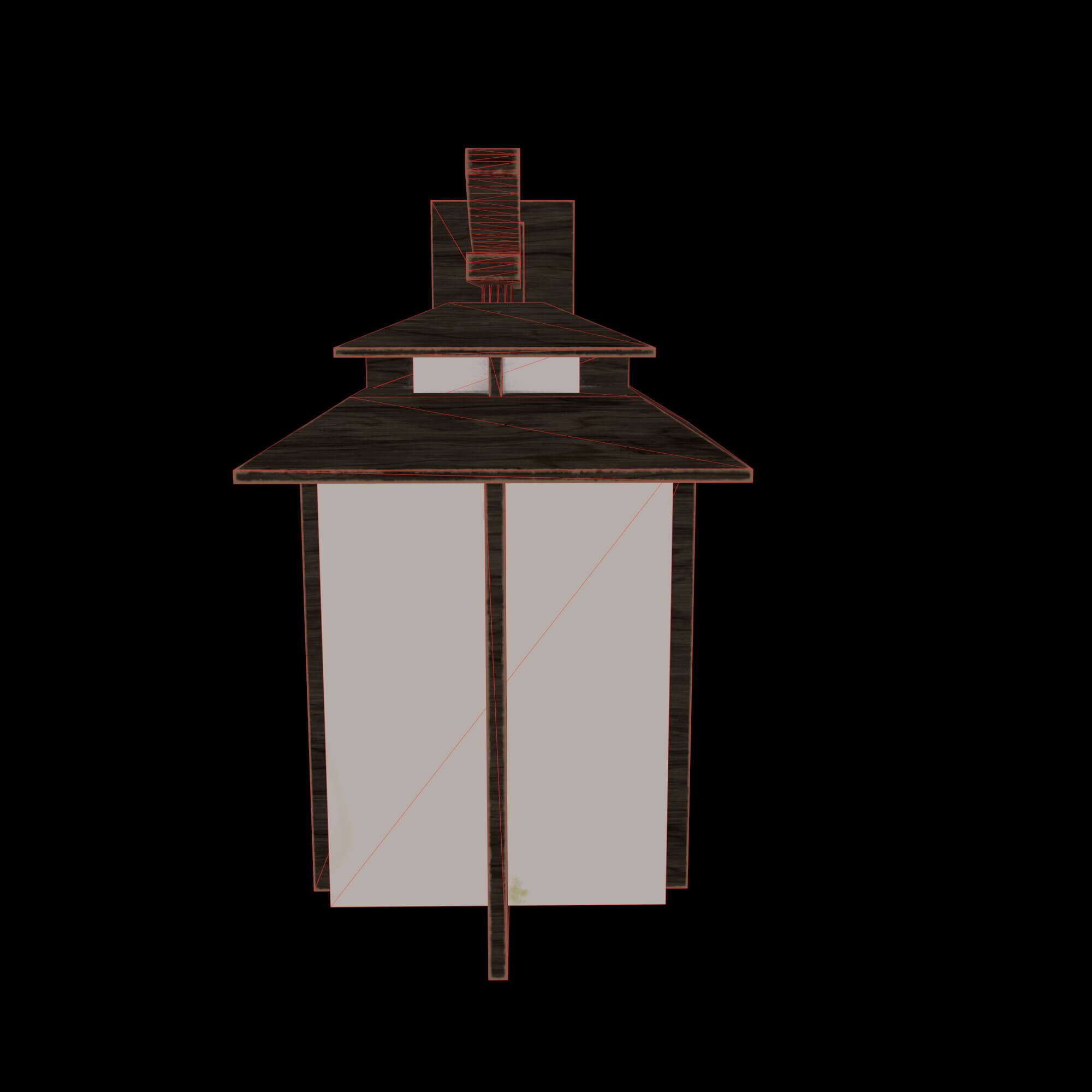 Modern Chinese Lamp - 3D Model by Black_Coffee