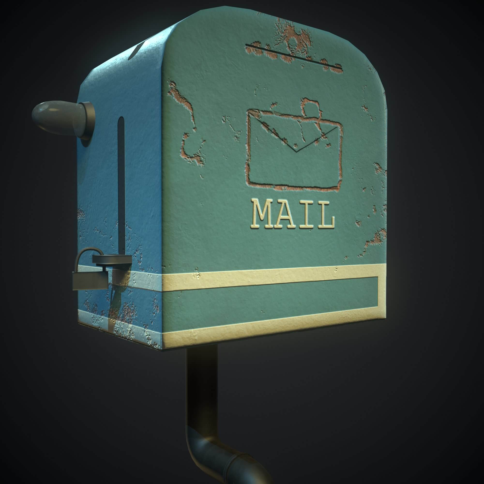 Retro Toaster Mail Box - 3D Model by Black_Coffee