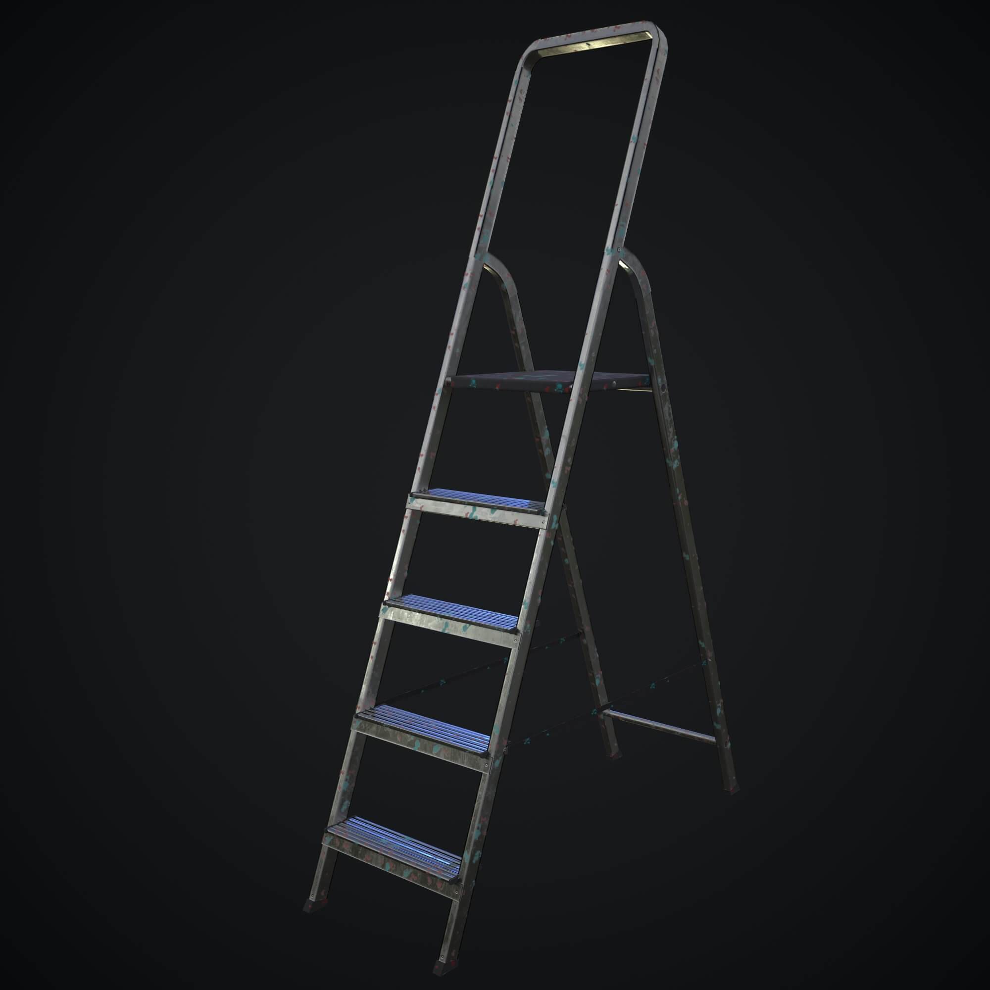 Work Step Ladder - 3D Model by Black_Coffee