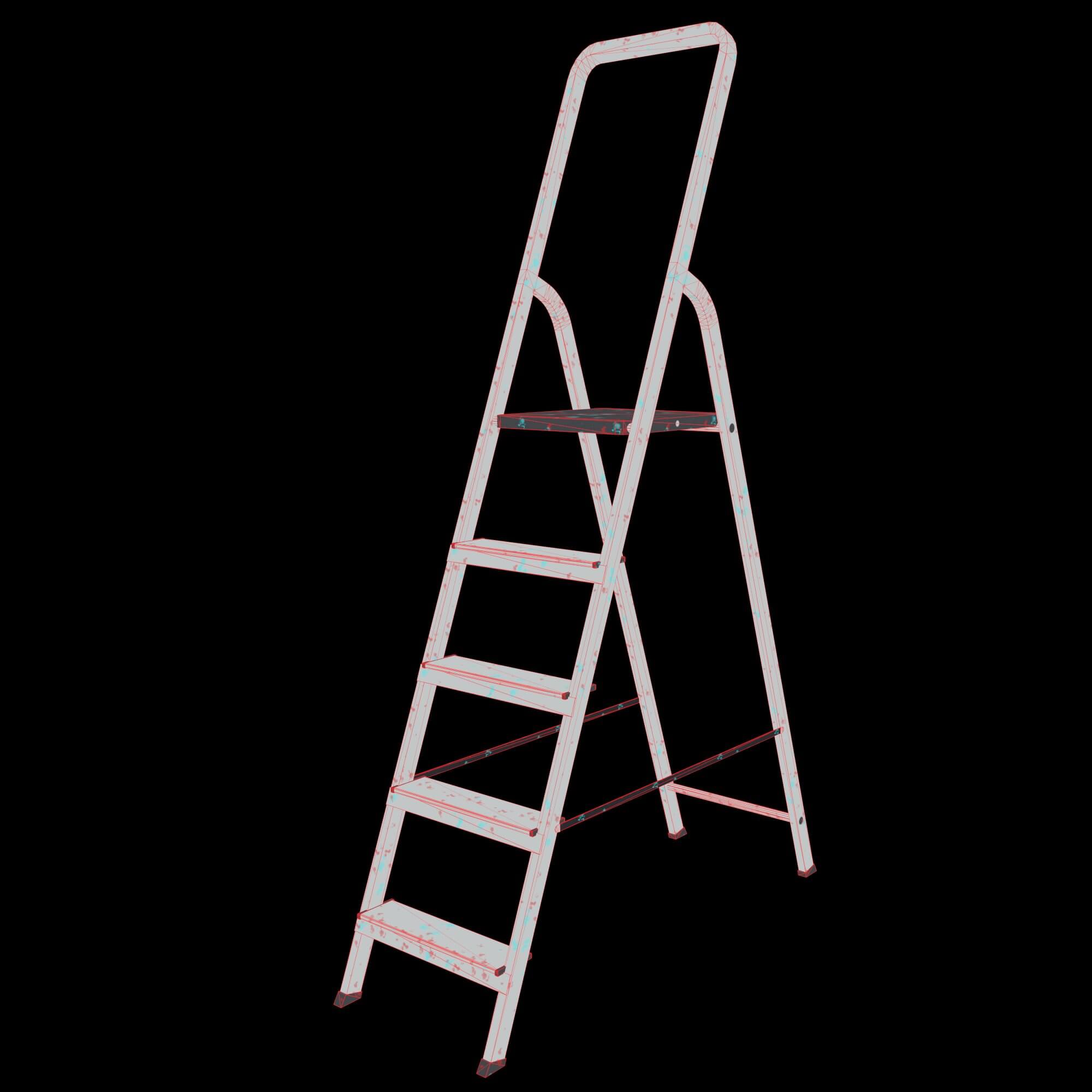 Work Step Ladder - 3D Model by Black_Coffee