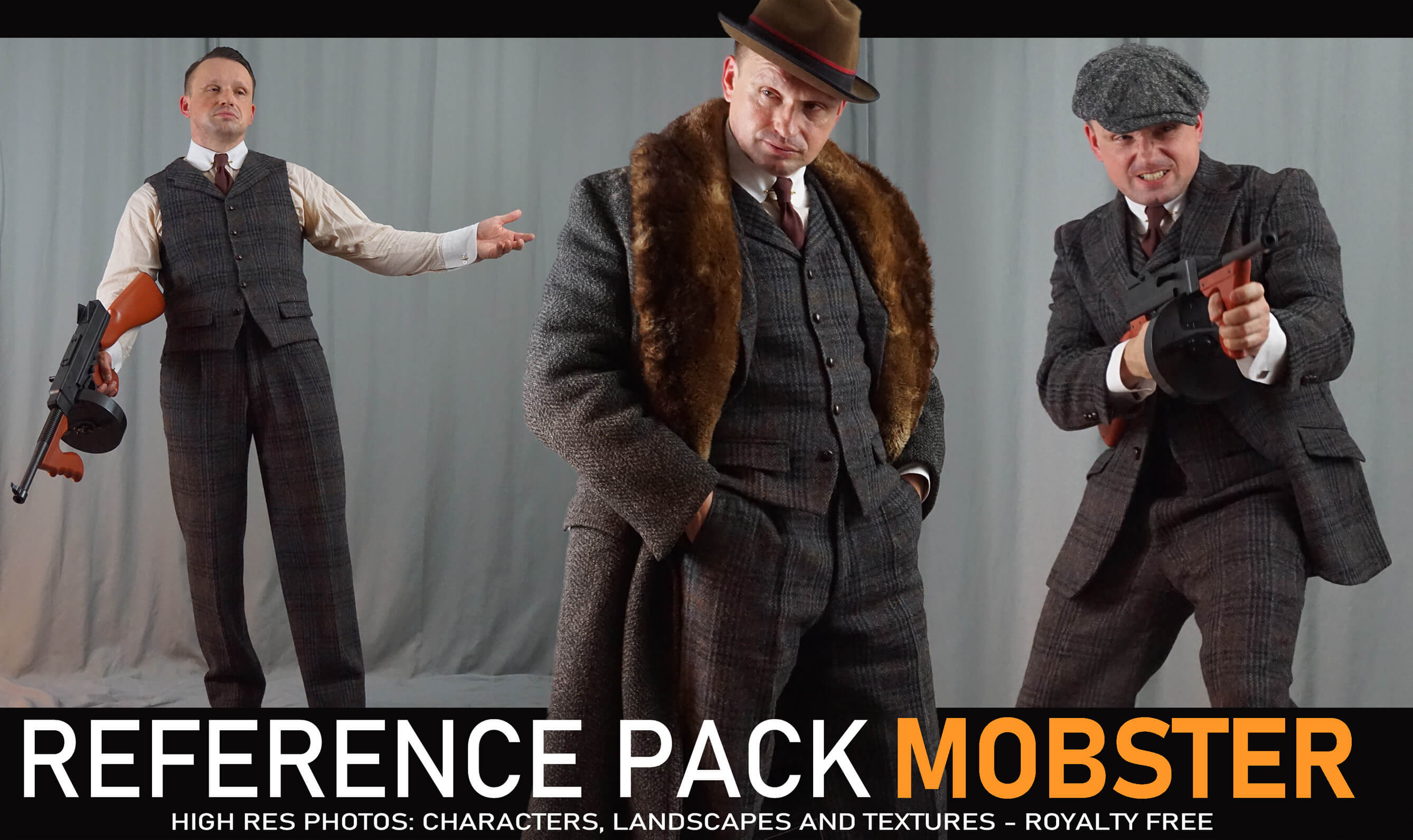 Mobster - Reference Photo Set by Black_otter