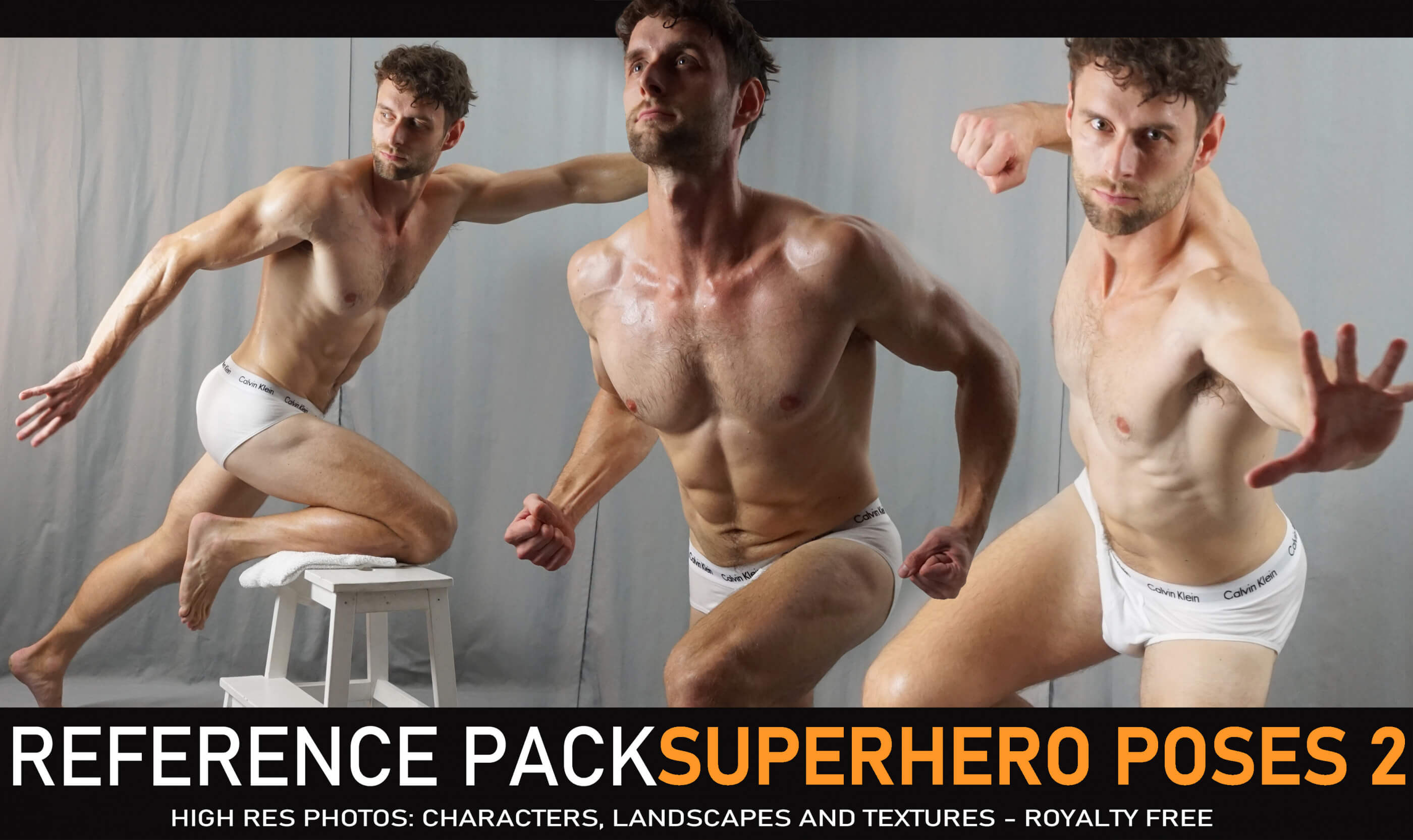 Superhero Poses 2 300+ Reference Pictures by Black_otter