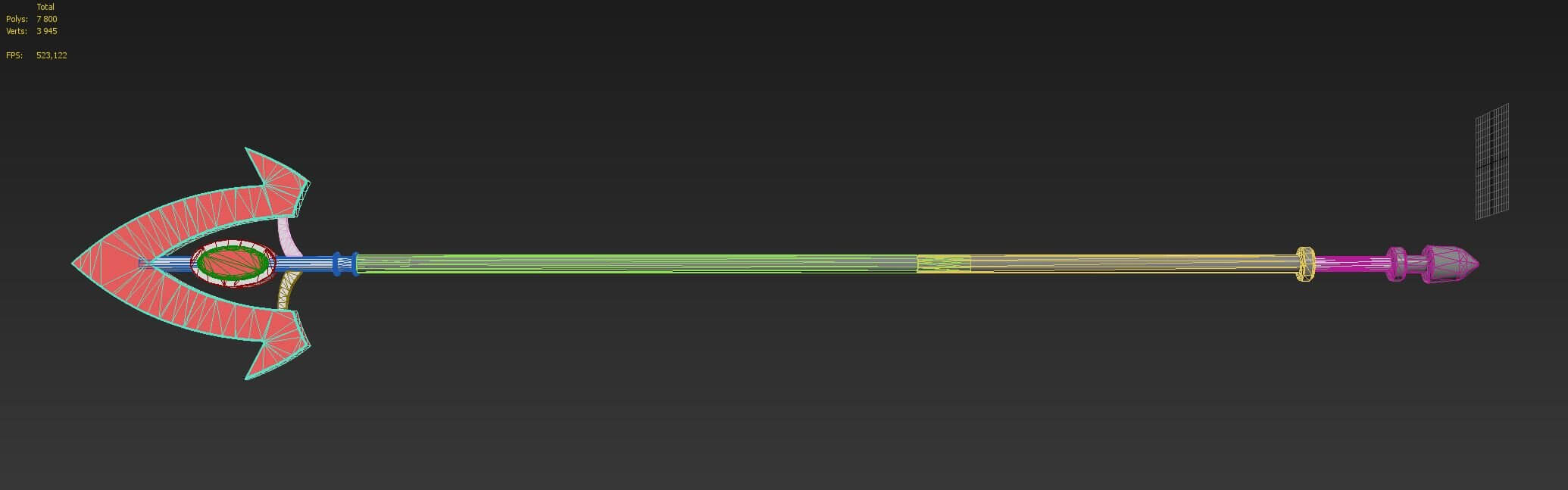 Akame ga Kill! Bulat Spear - 3D Model by Blackeveryday