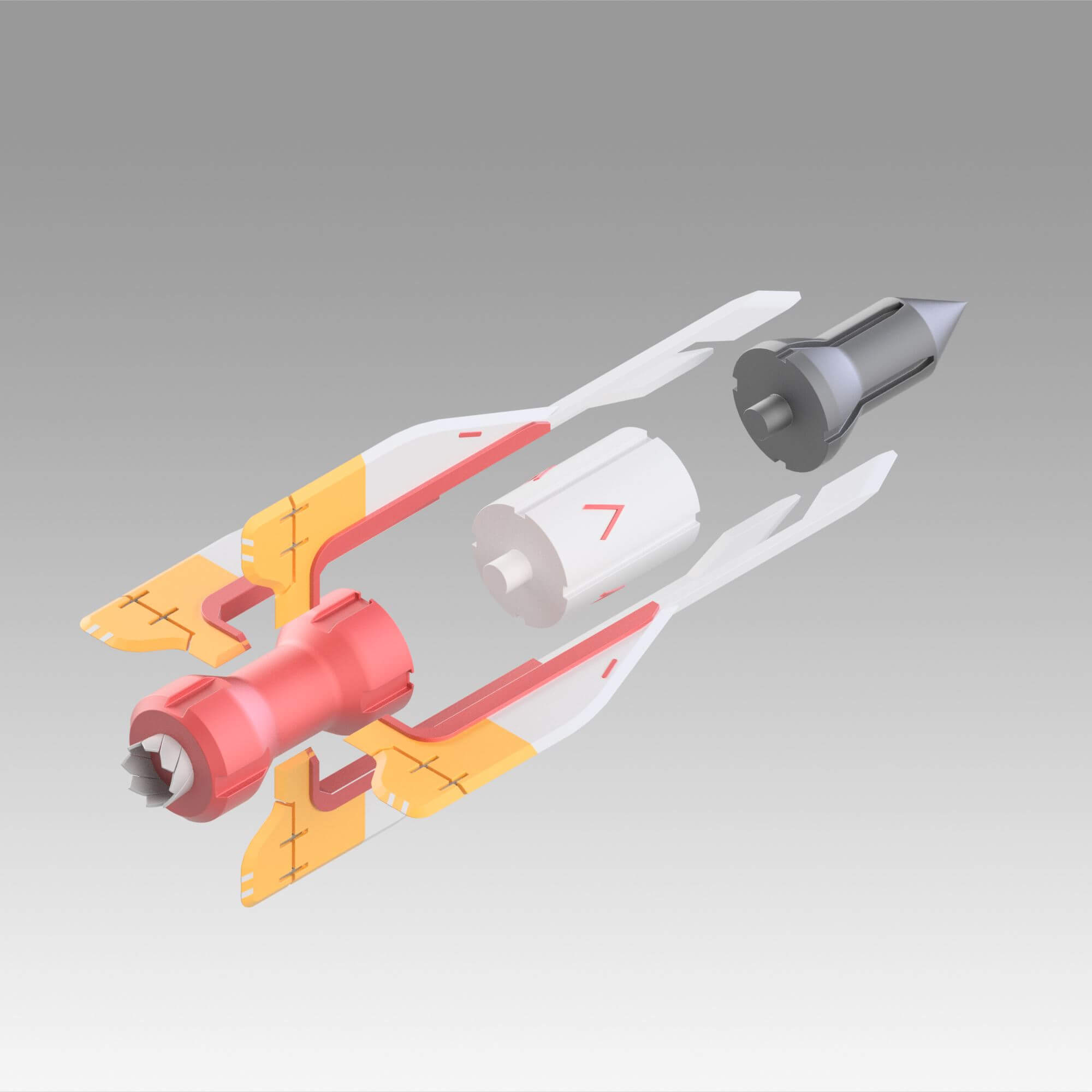 Apex Legends Bangalore Rocket - 3D Model by Blackeveryday
