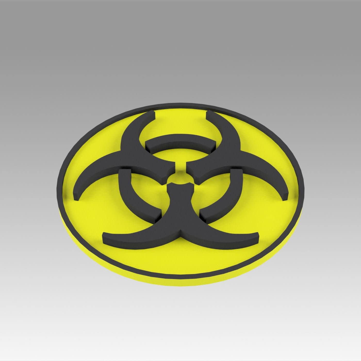 Biohazard Symbol Signs - 3D Model by Blackeveryday