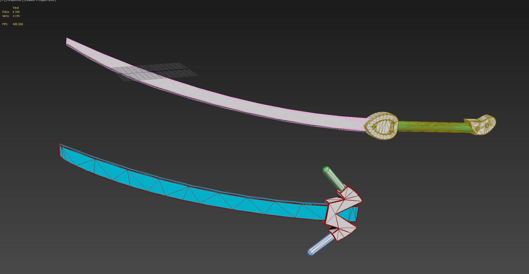 BlazBlue Jin Kisaragi Frostbite Sword - 3D Model by Blackeveryday