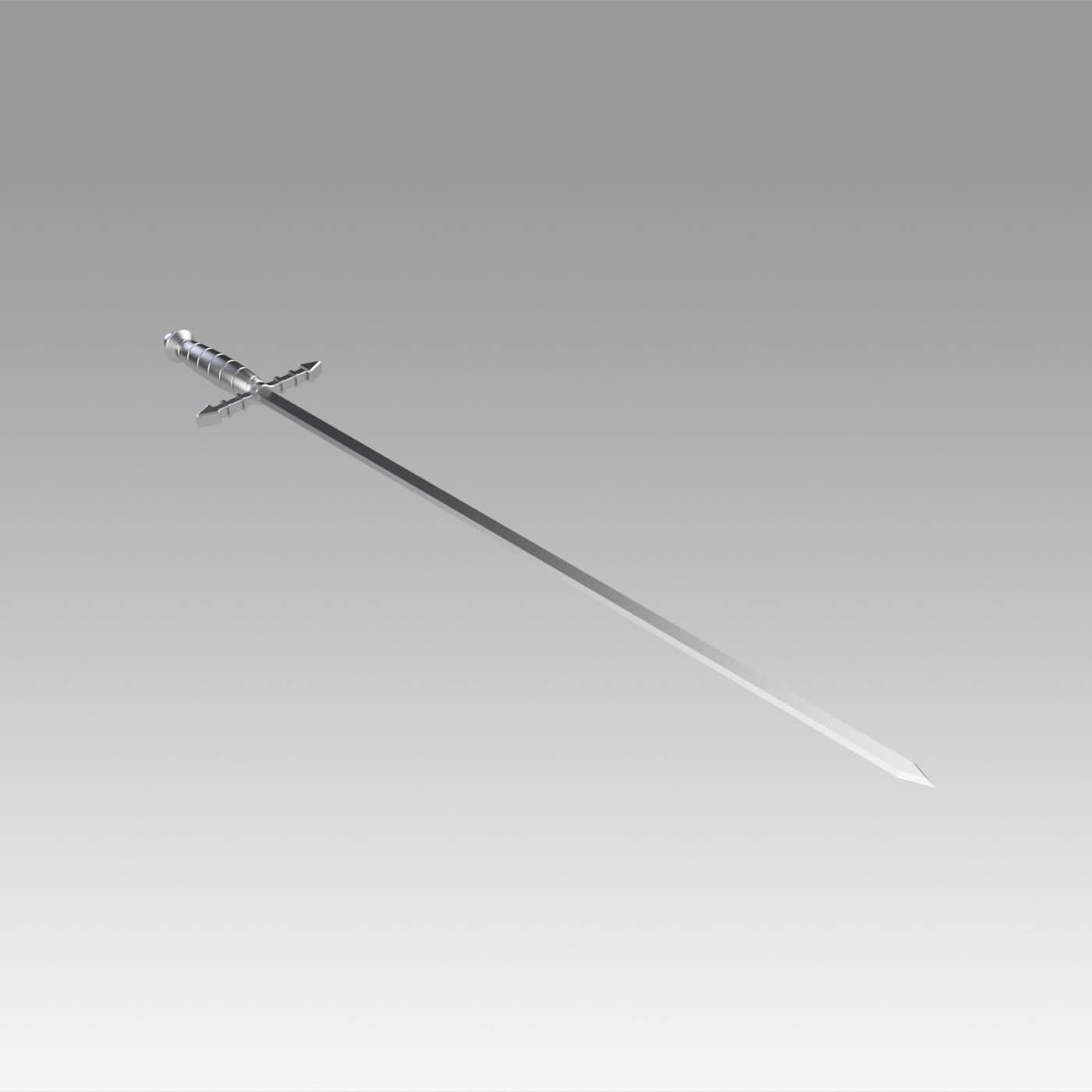 Castlevania Anime Alucard Sword - 3D Model by Blackeveryday