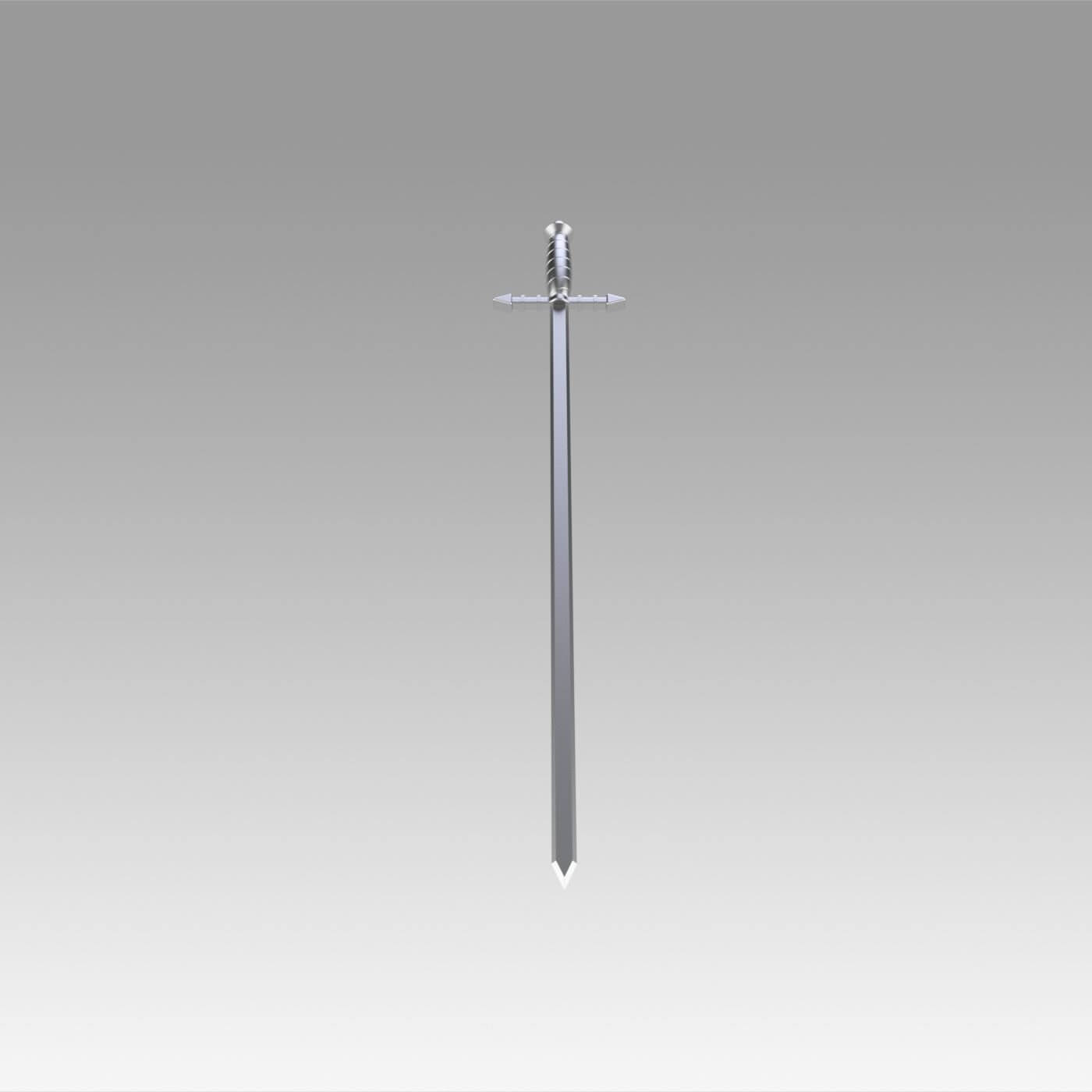Castlevania Anime Alucard Sword - 3D Model by Blackeveryday