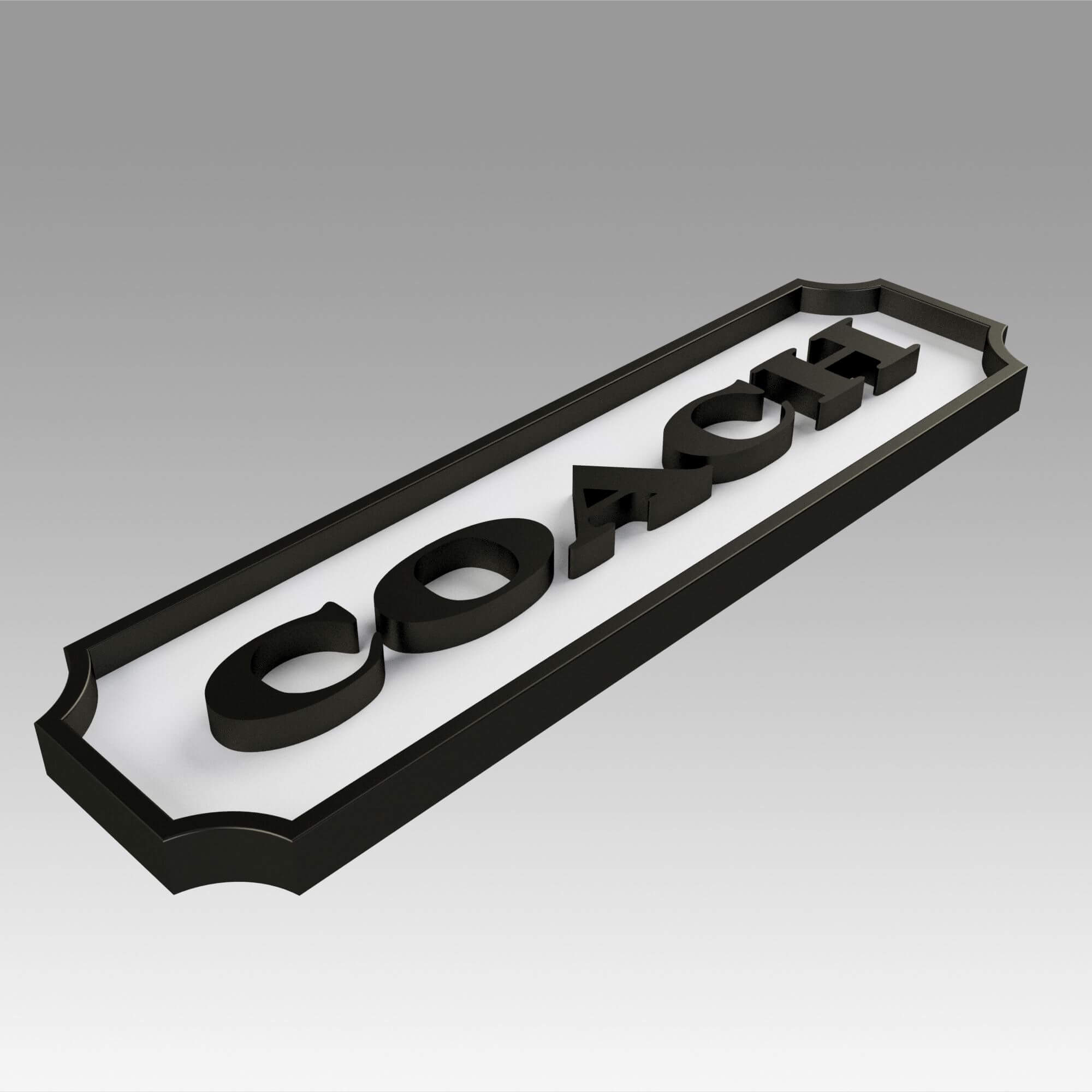 Coach Emblem Logo - 3D Model by Blackeveryday