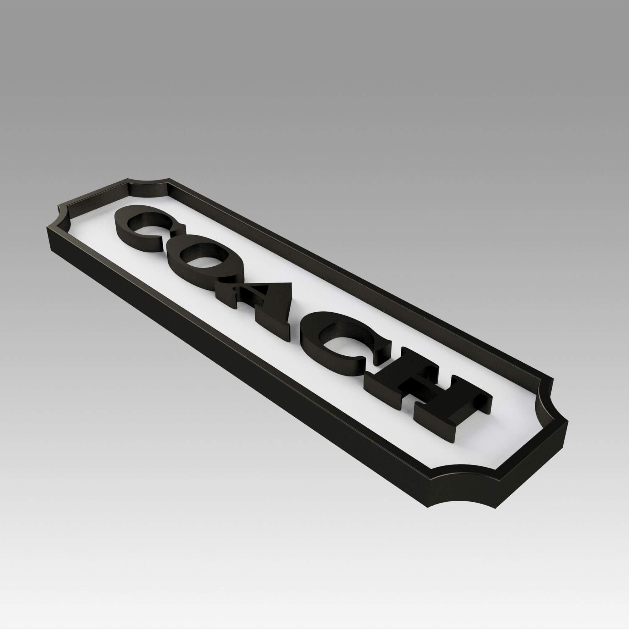 Coach Emblem Logo - 3D Model by Blackeveryday