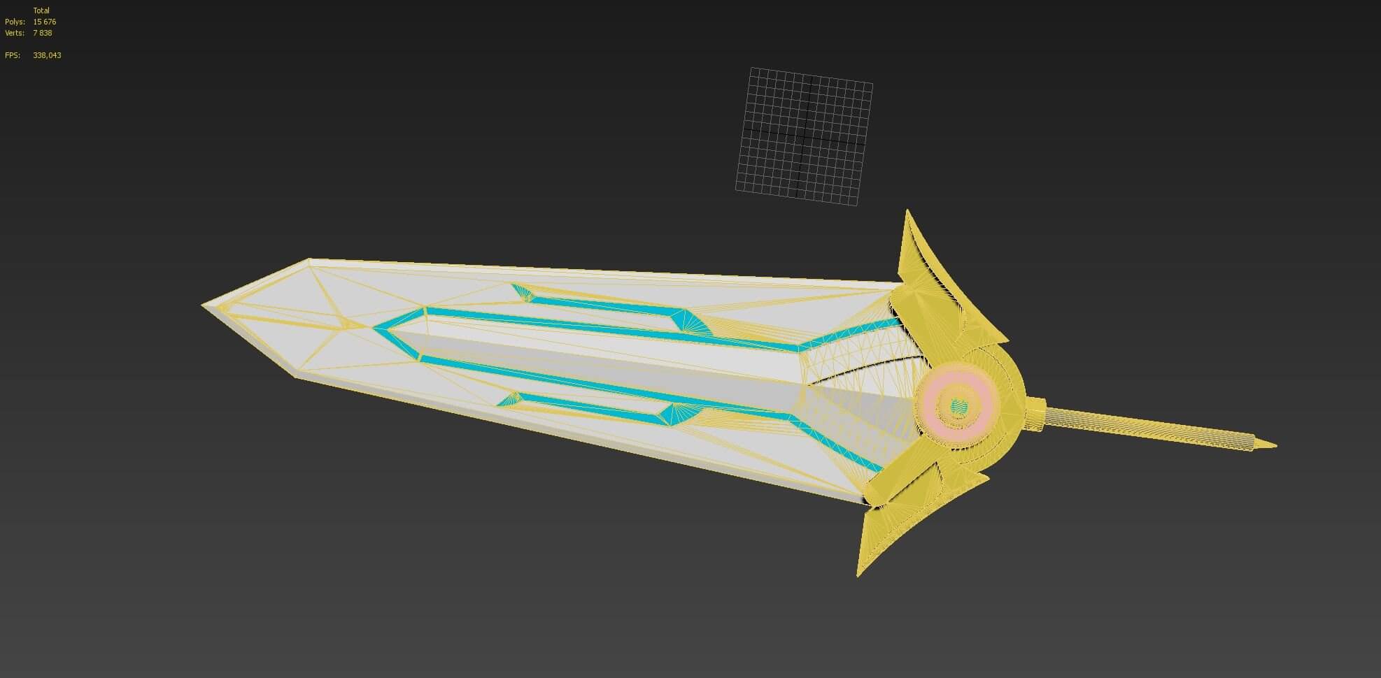 Date A Live Yatogami Tohka Princess Sword - 3D Model by Blackeveryday