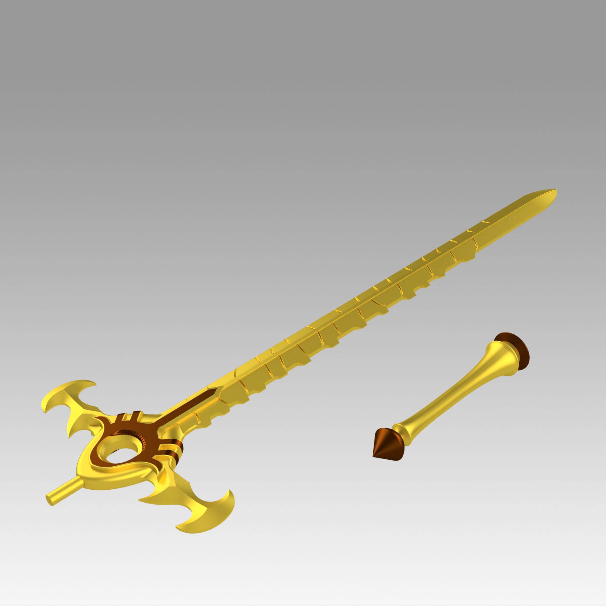 FE Three Houses Male Female Byleth Sword - 3D Print Model by Blackeveryday