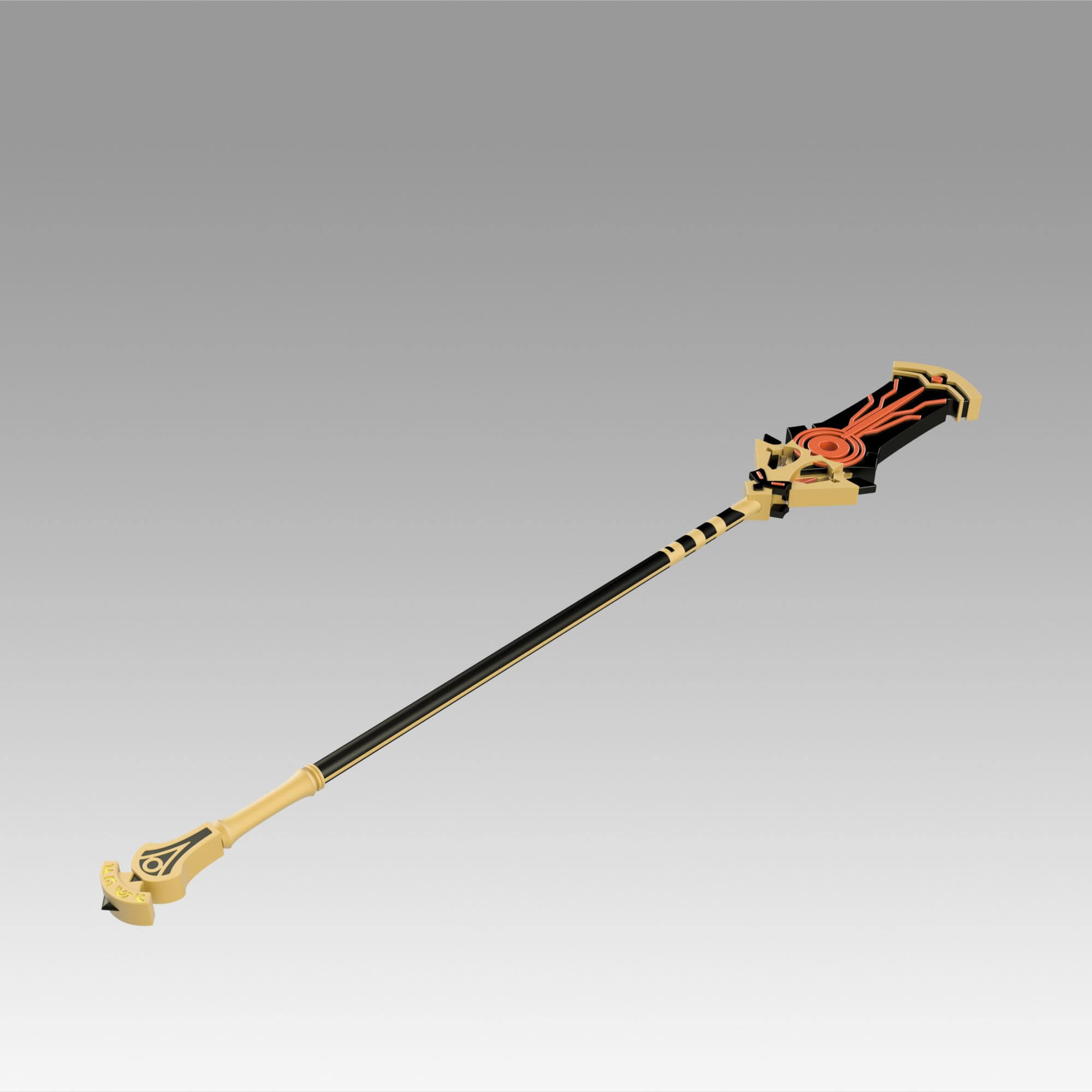 Genshin Impact Staff of The Scarlet Sands - 3D Model by Blackeveryday