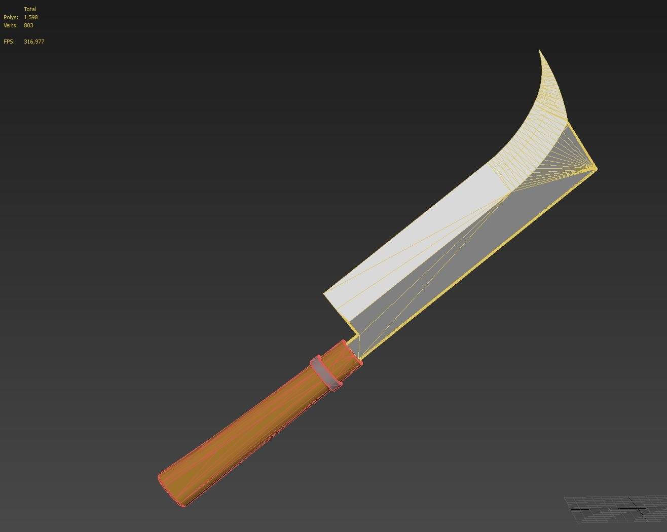 Higurashi When They Cry Rena Ryugu Sword - 3D Model by Blackeveryday