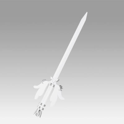 PM PM Reshiram Sword Cosplay - 3D Model by Blackeveryday
