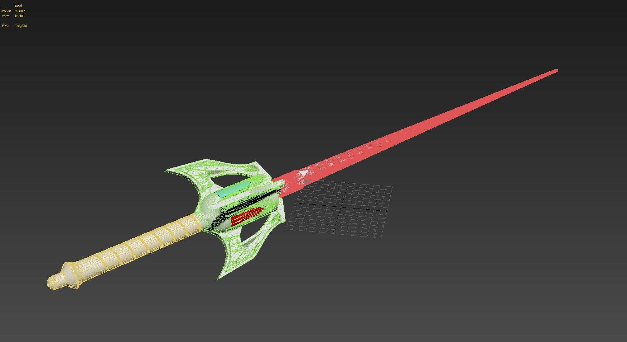 RWBY Weiss Schnee Rapier Myrtenaster - 3D Model by Blackeveryday