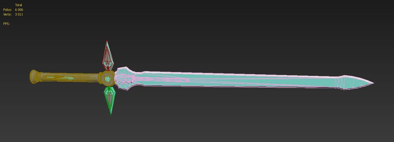 Sao Kirtos Dark Repulser Sword - 3D Model by Blackeveryday