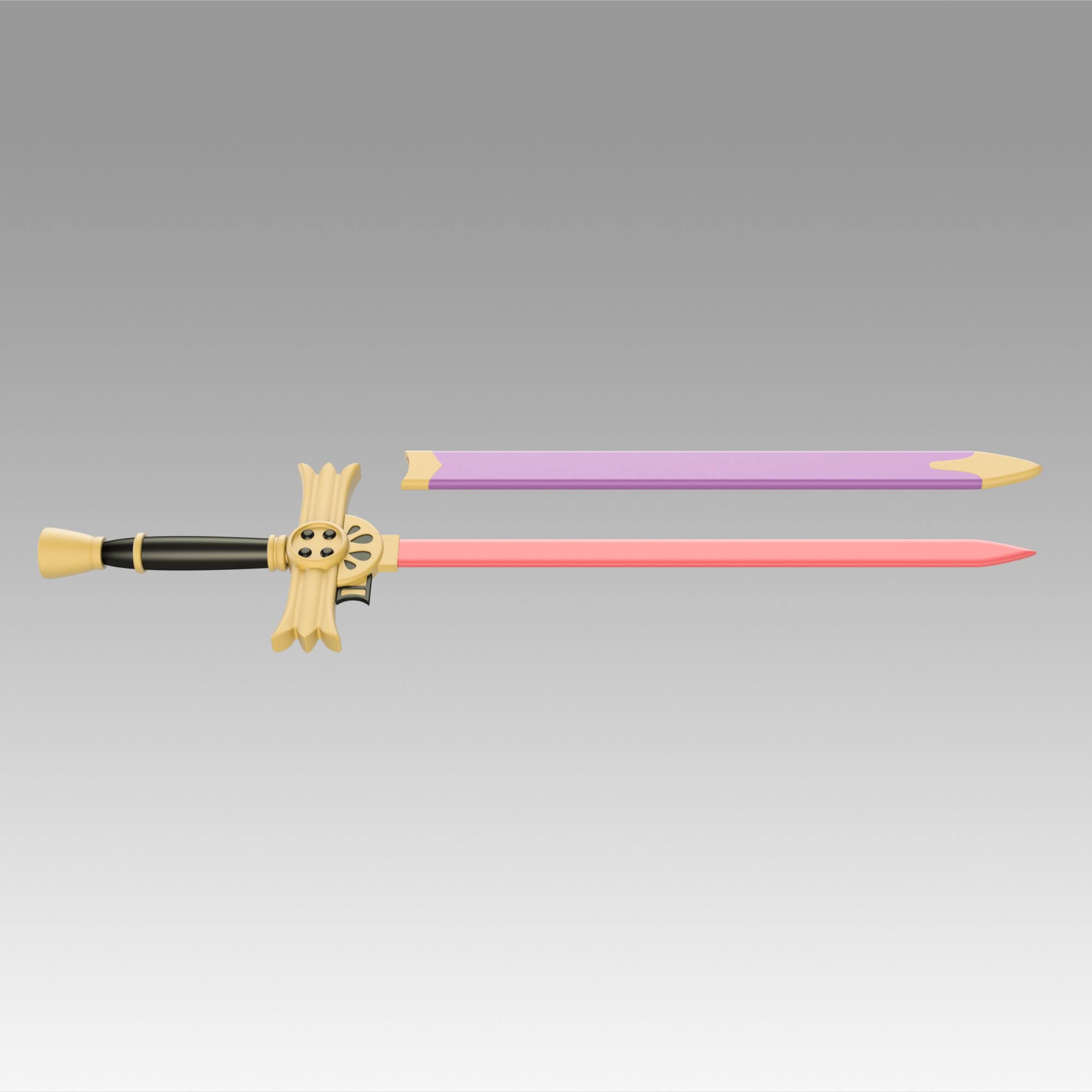 Seraph of The End Mikaela Hyakuya Sword - 3D Model by Blackeveryday