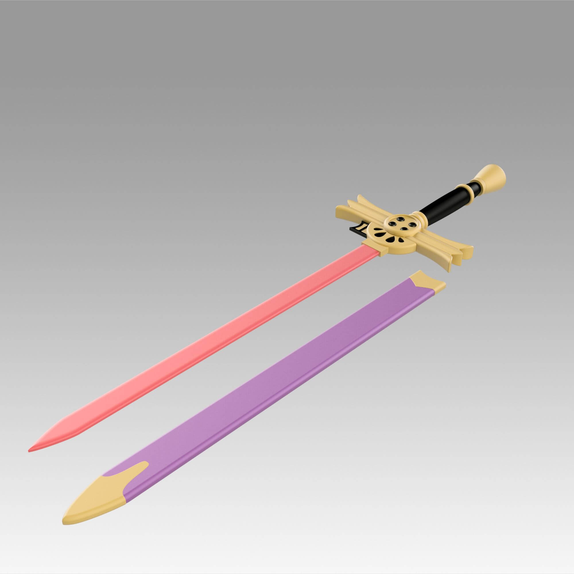 Seraph of The End Mikaela Hyakuya Sword - 3D Model by Blackeveryday