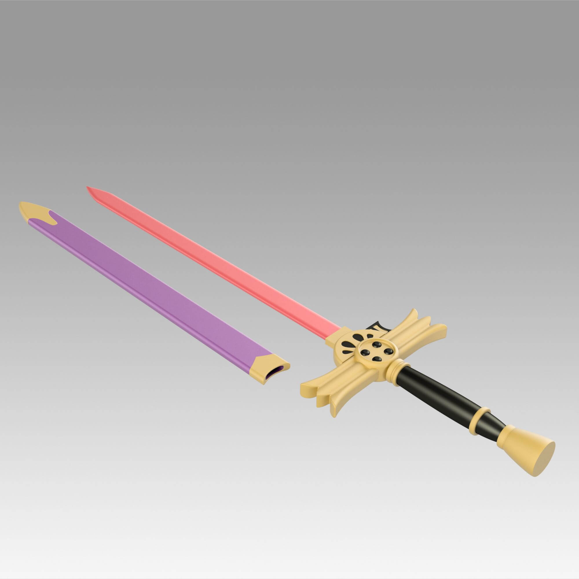 Seraph of The End Mikaela Hyakuya Sword - 3D Print Model by Blackeveryday