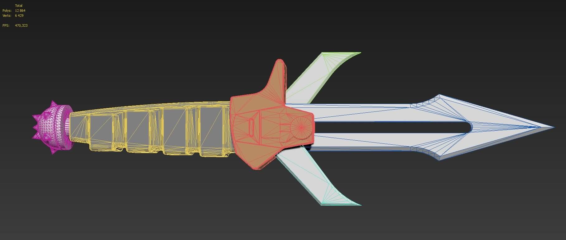 Star Trek Klingon DK Tahg Knife - 3D Model by Blackeveryday